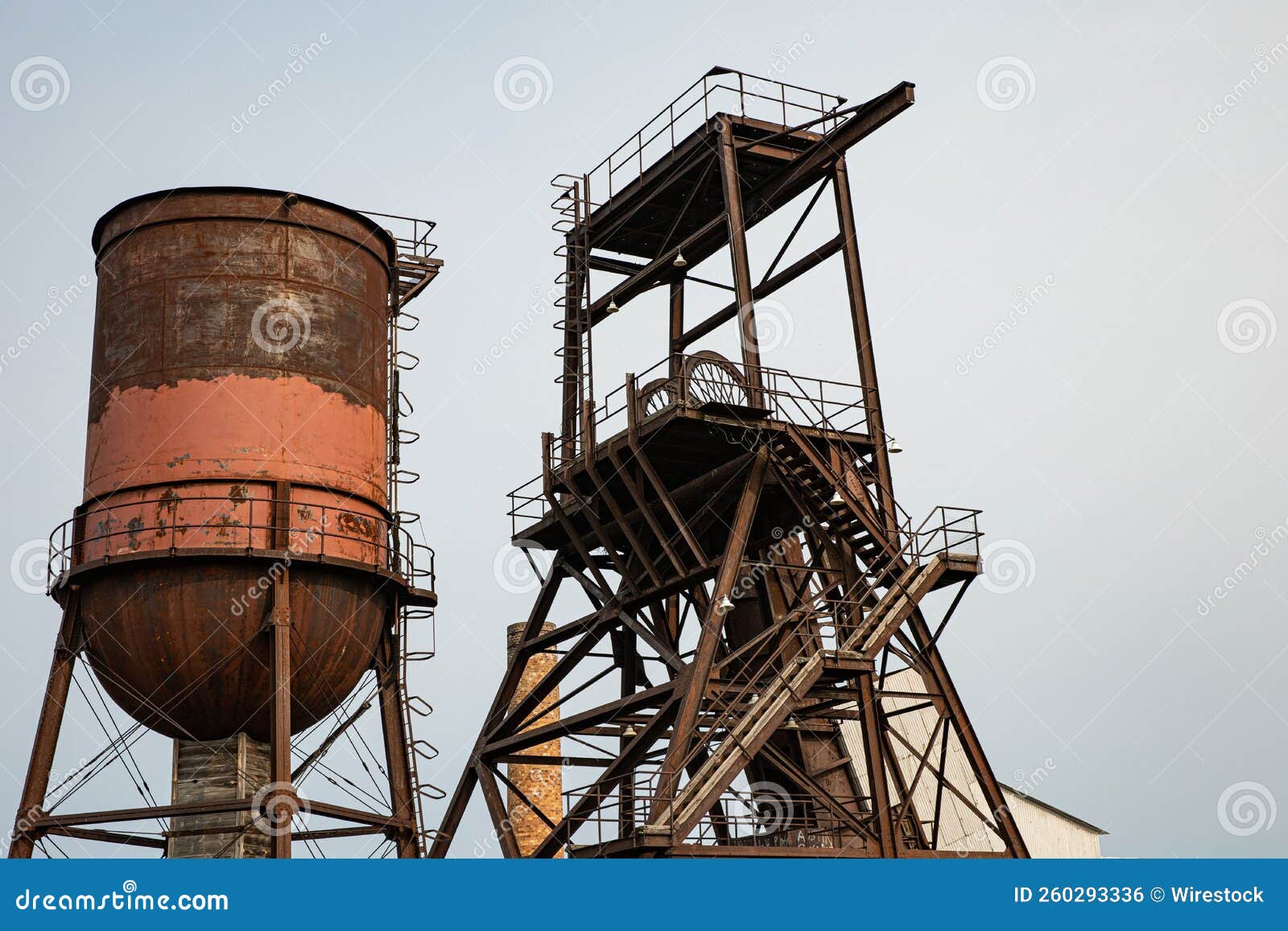 Mining Infrastructure in the Industrial Zone Stock Photo - Image of ...