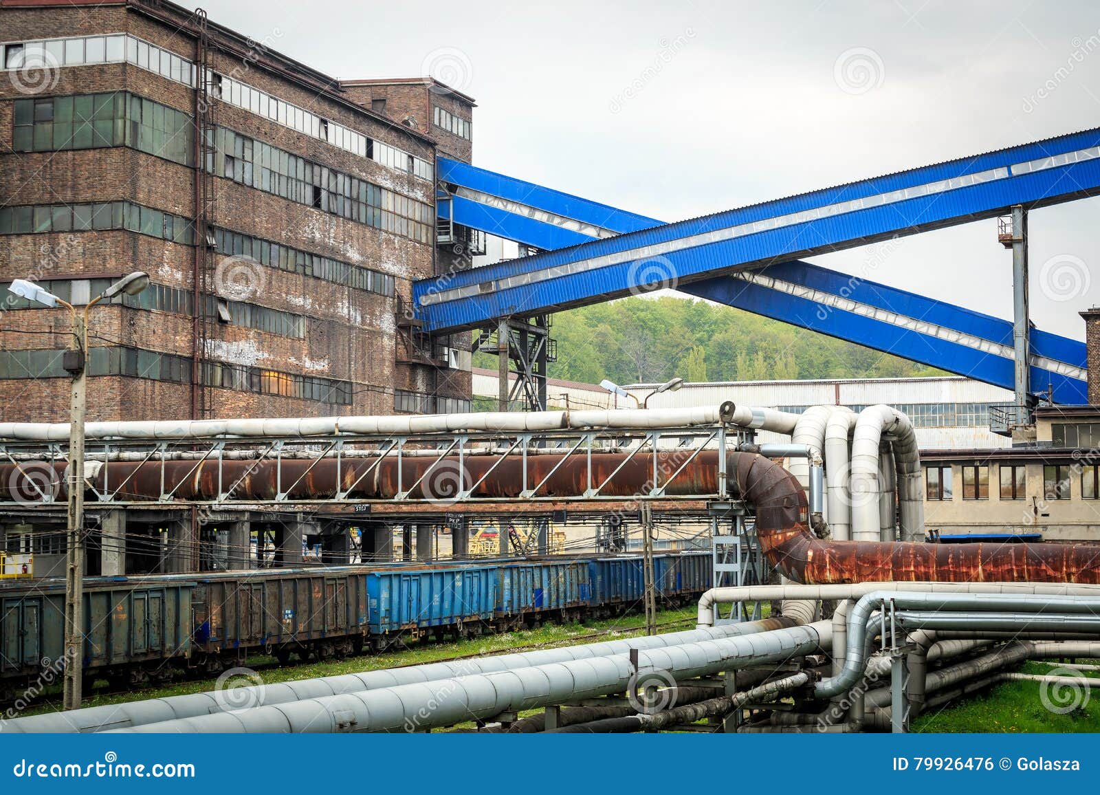 Mining Infrastructure in Silesia Region, Poland Stock Photo - Image of ...