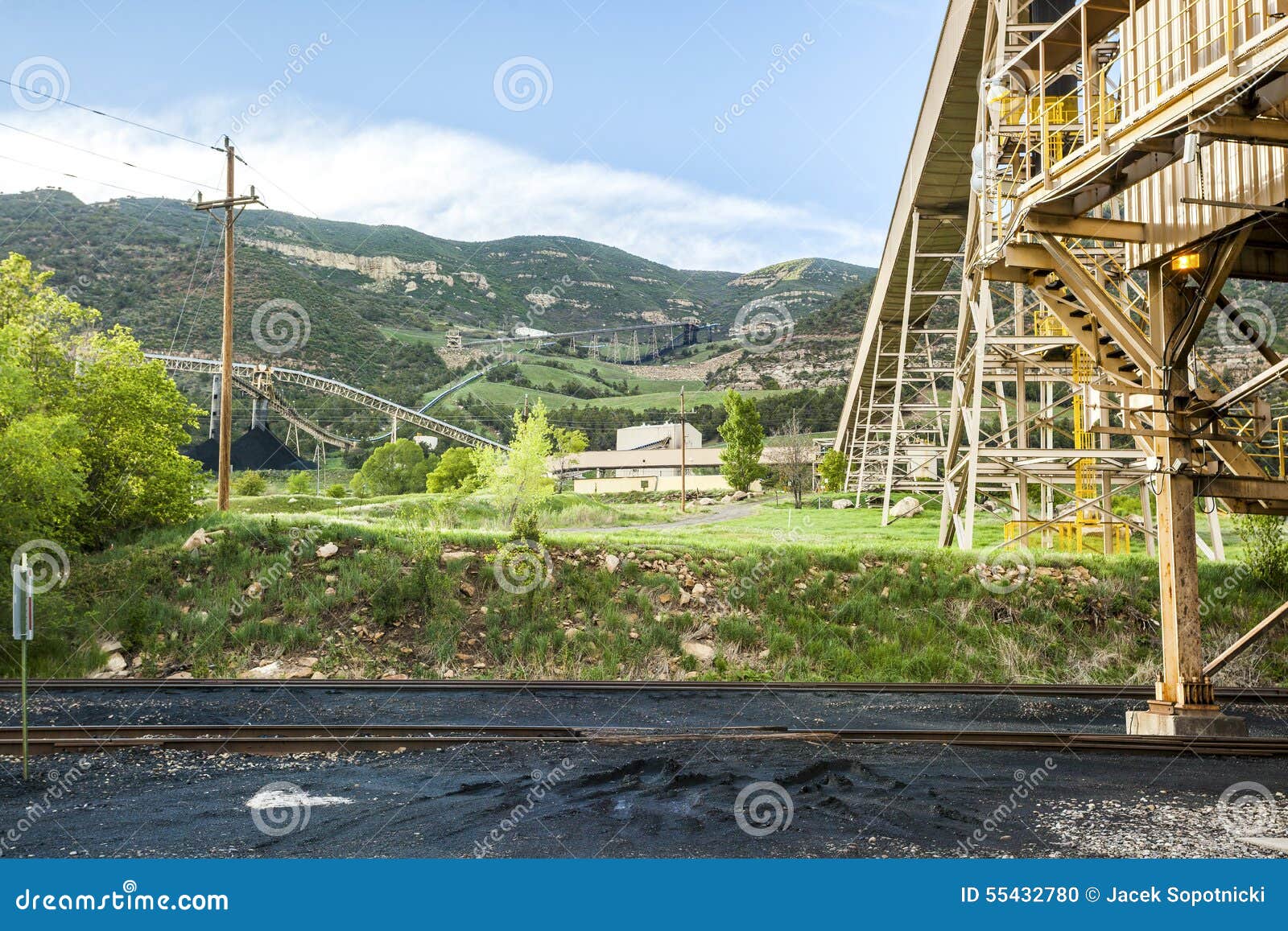 Mining infrustructure stock photo. Image of huge, green - 55432780