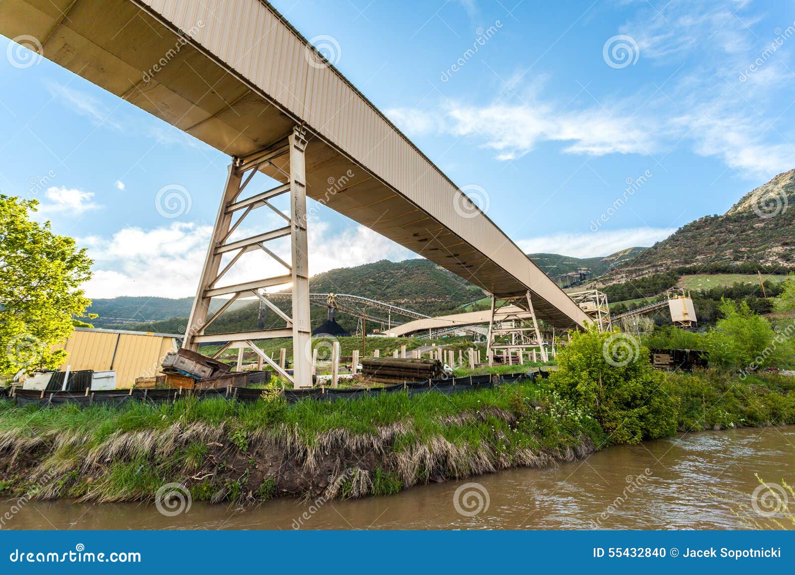 Mining infrustructure stock photo. Image of machine, pile - 55432840