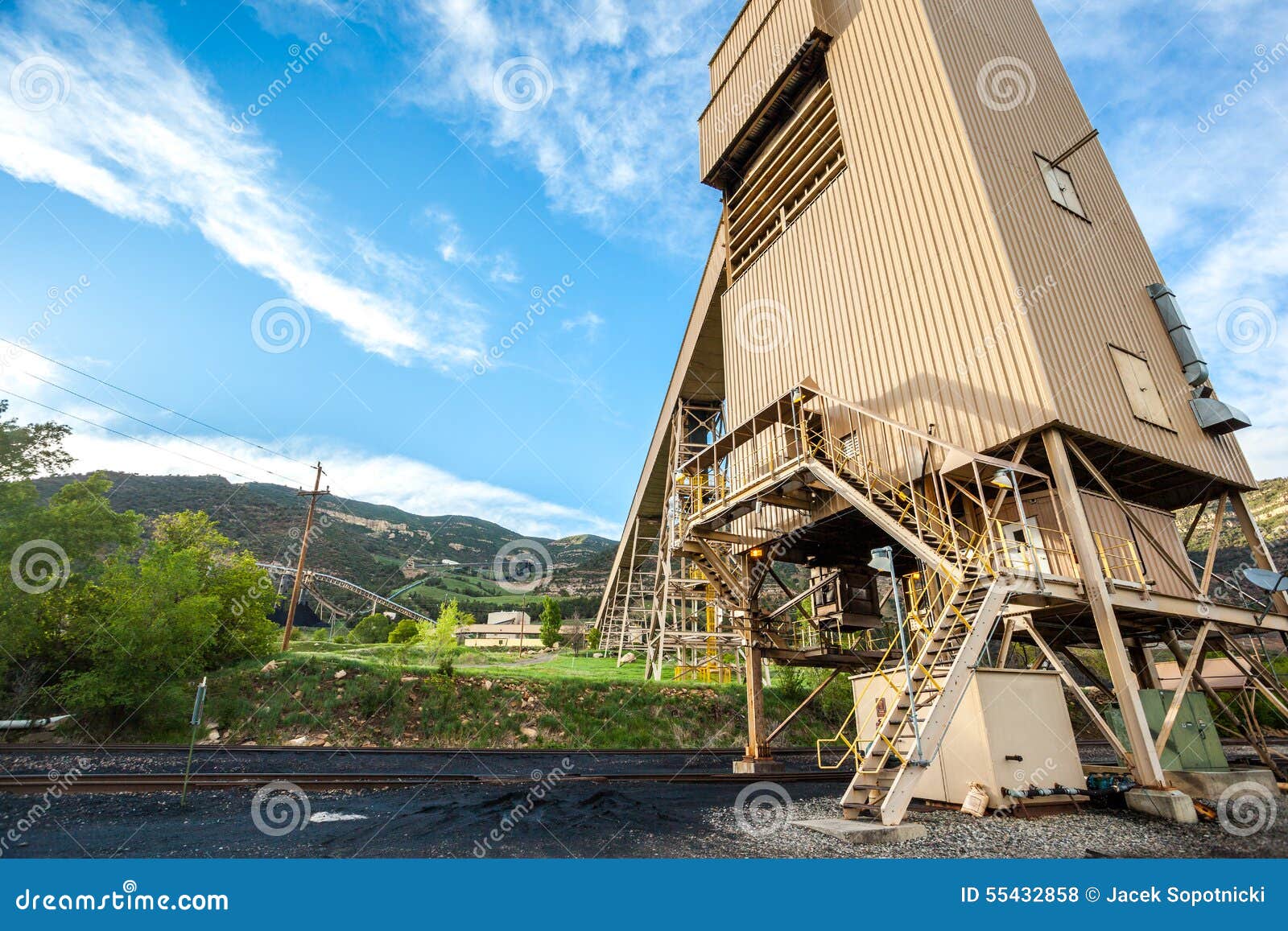 Mining infrustructure stock photo. Image of conveyor - 55432858