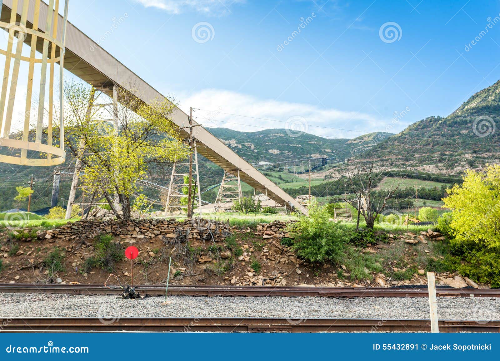 Mining infrustructure stock image. Image of excavator - 55432891
