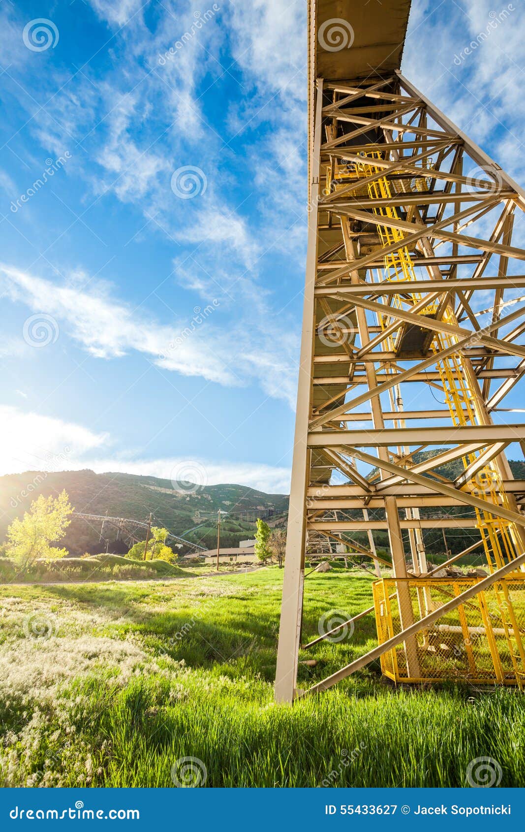 Mining infrustructure stock image. Image of belt, machinery - 55433627
