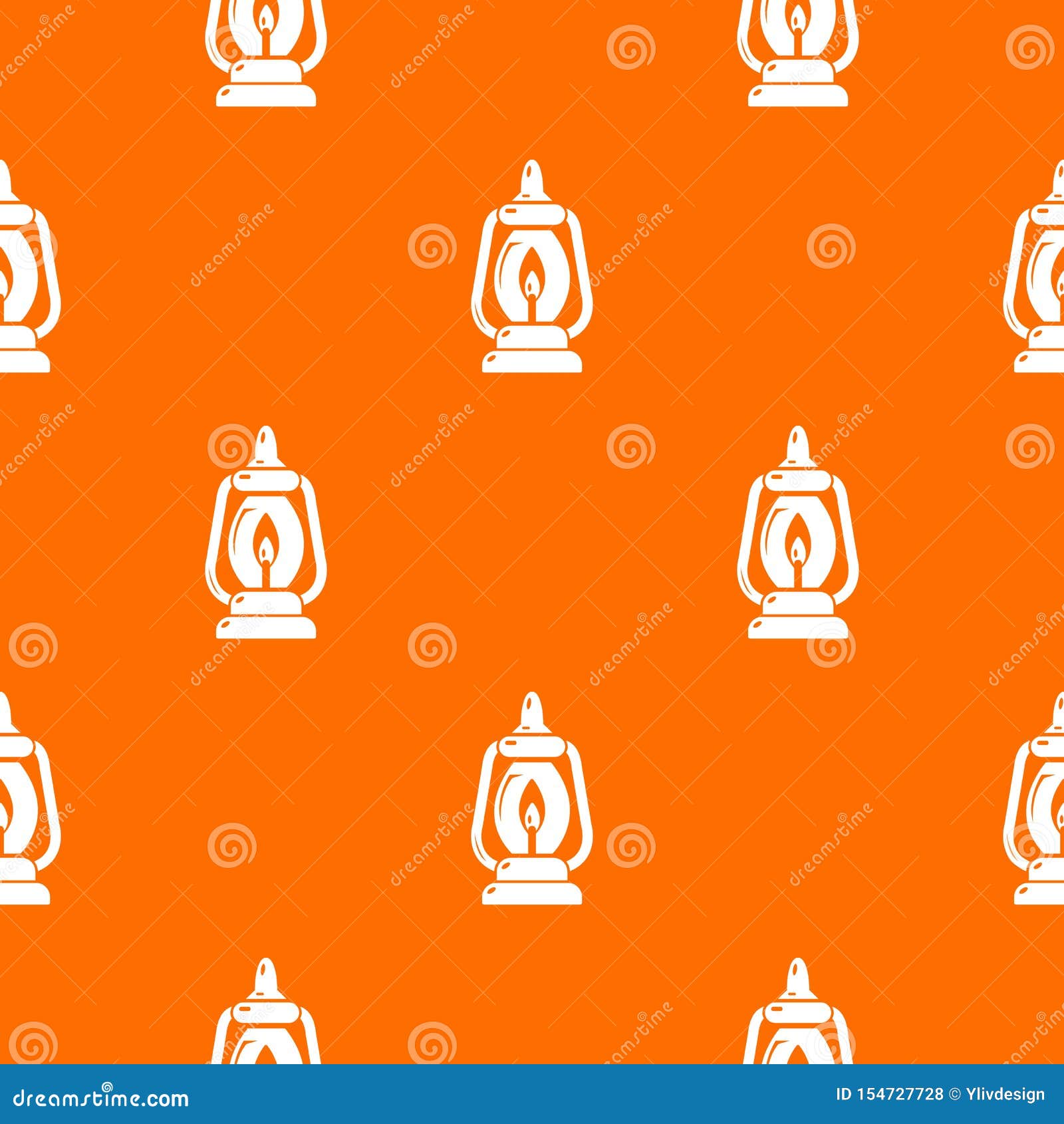 Mining Lamp Pattern Vector Orange Stock Vector - Illustration of icon ...