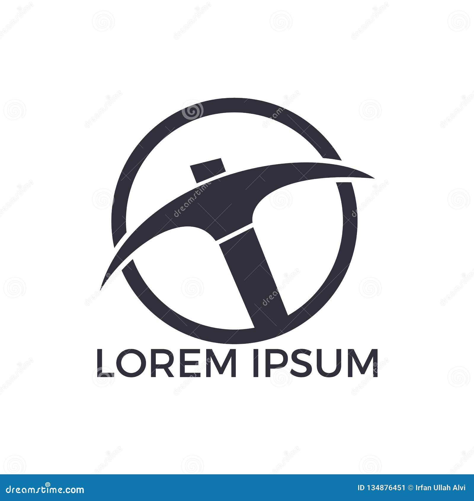 Mining Logo Design. Mine Tool Vector Logo Design. Stock Vector ...