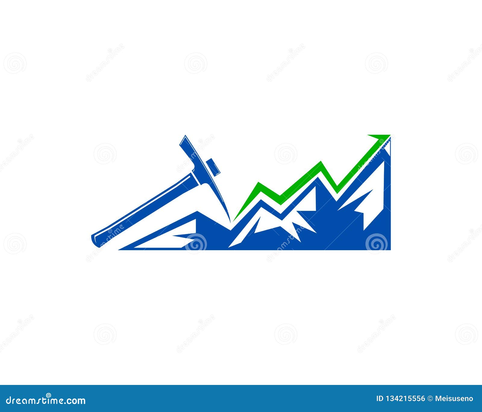 Mining Logo Design Template, Vector Illustration Stock Vector ...