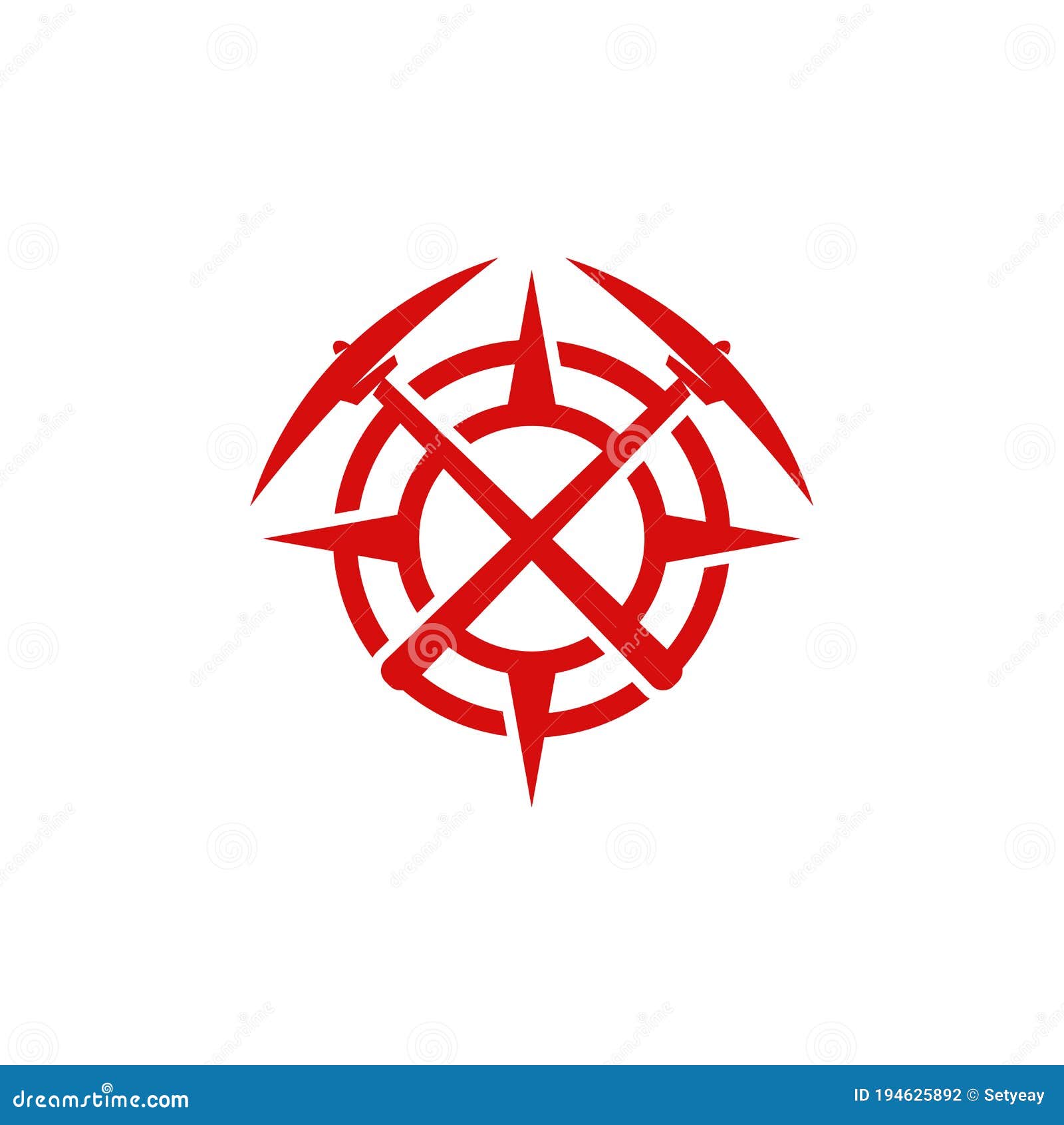 Mining Compass For Surveying As Geology Instrument Vector Illustration ...