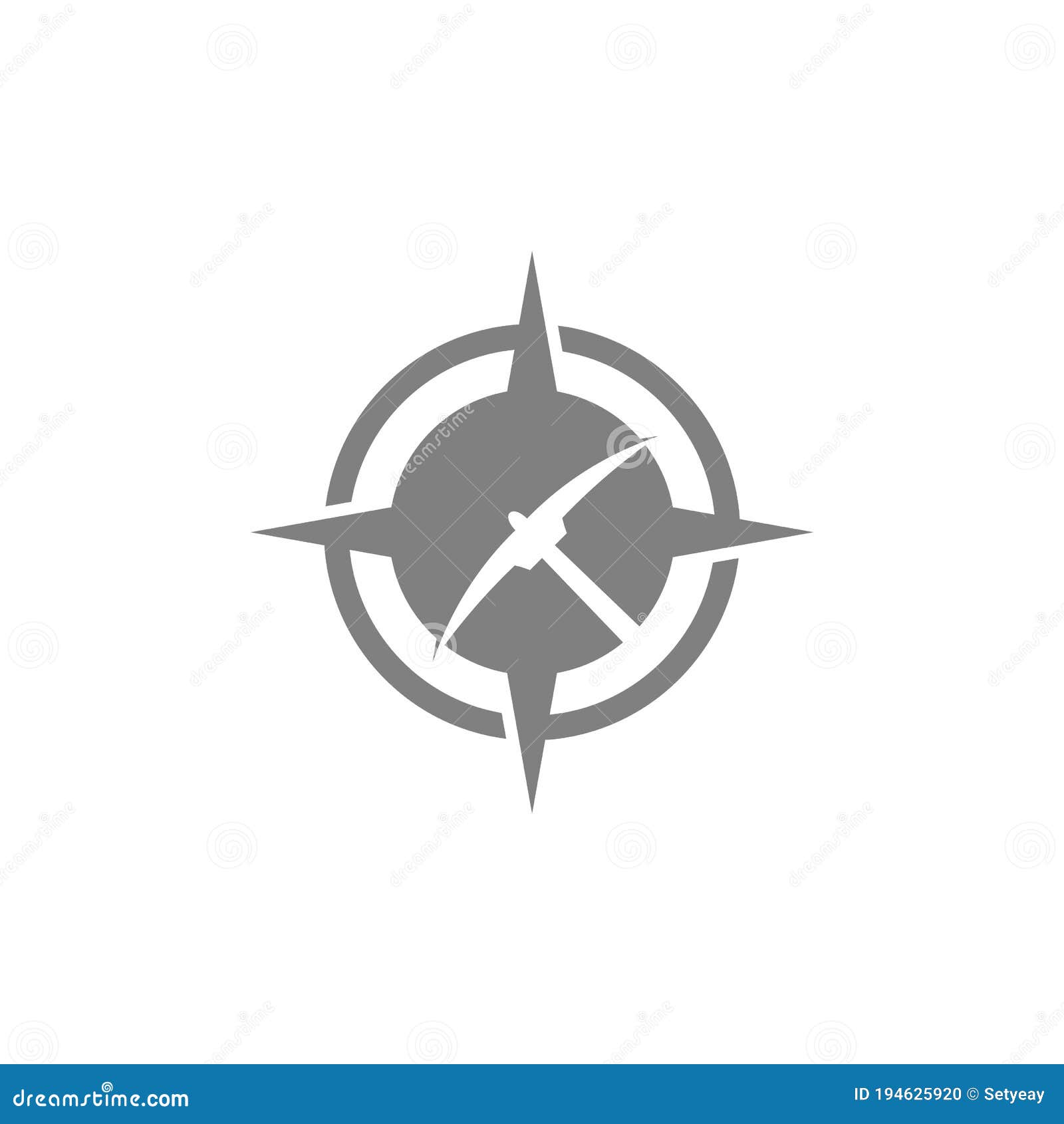 Mining Compass For Surveying As Geology Instrument Vector Illustration ...