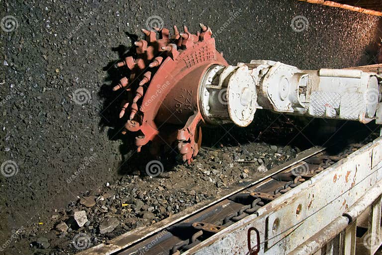 Mining machine stock image. Image of coal, chisel, equipment - 13135363
