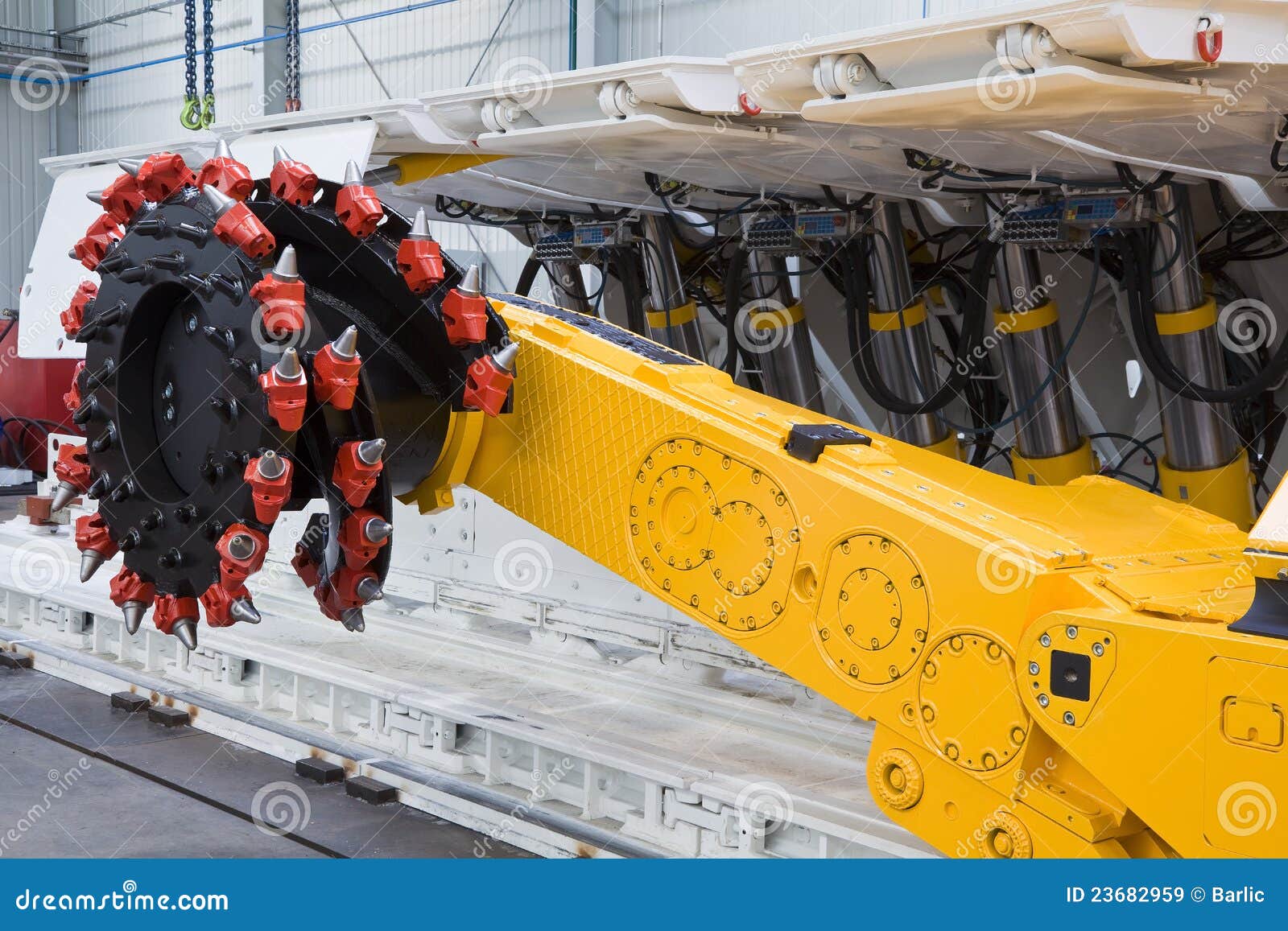 Mining machine stock image. Image of hole, borer, coal - 23682959