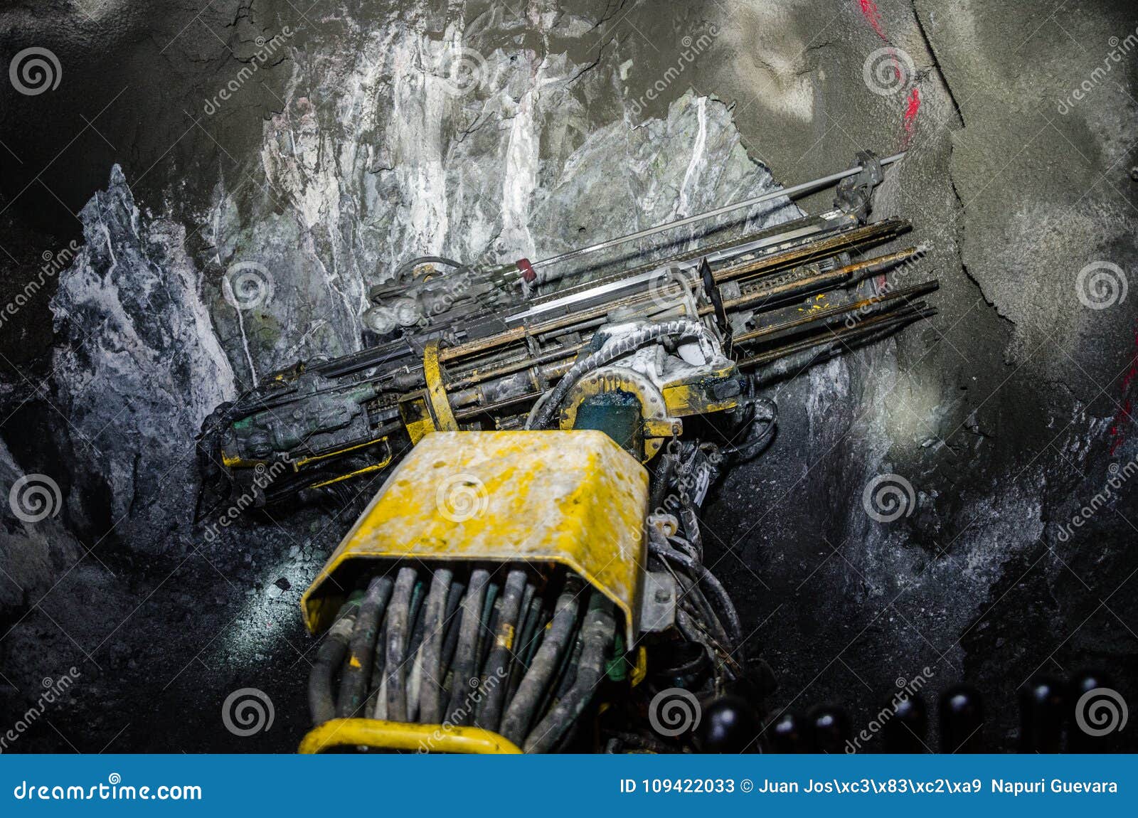 Mining machine arm stock image. Image of loader, machinery - 109422033
