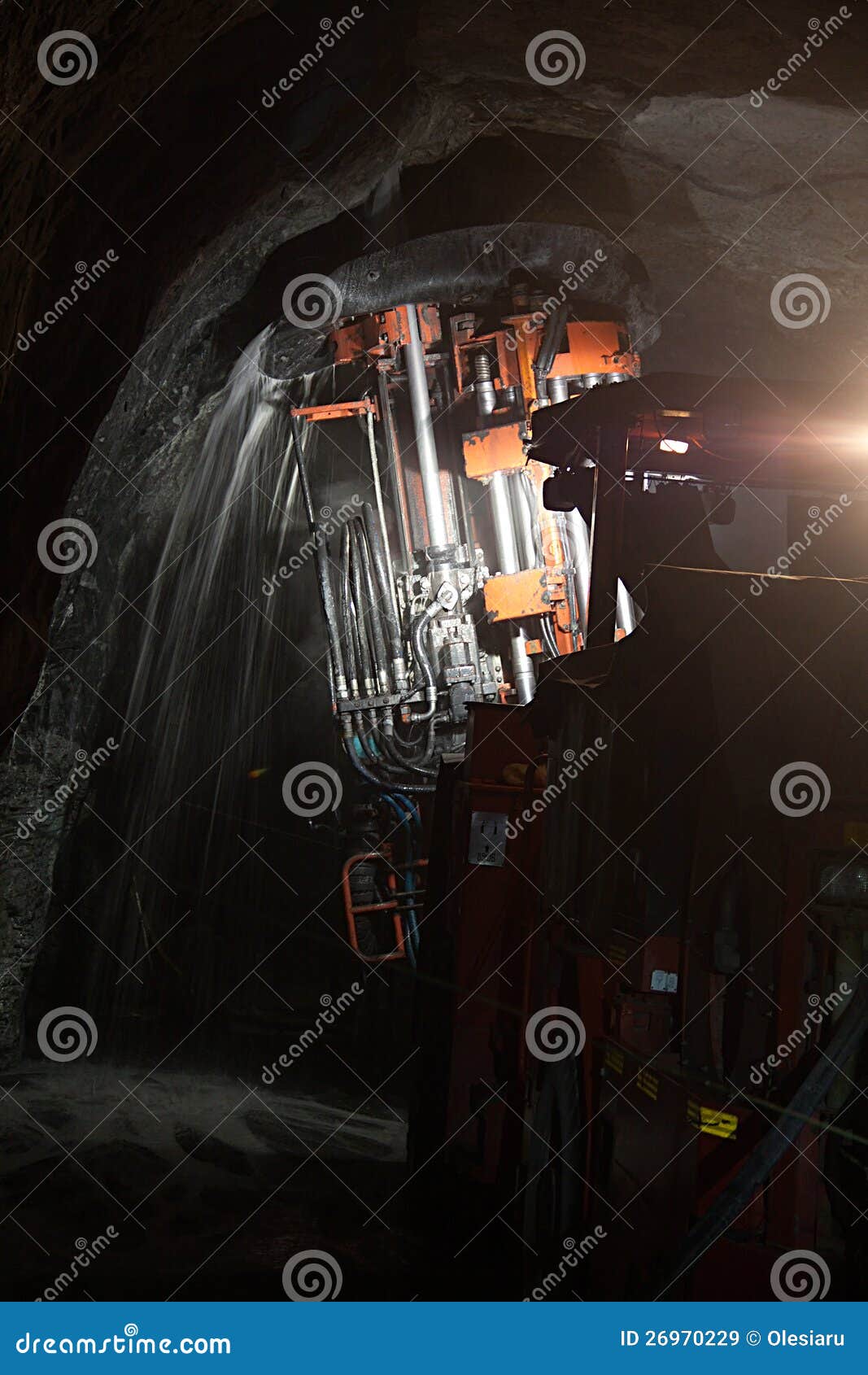 Mining Machine for Blast-hole Drilling Stock Image - Image of machine ...