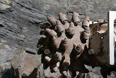 Mining machine closeup stock photo. Image of borer, drill - 13135390