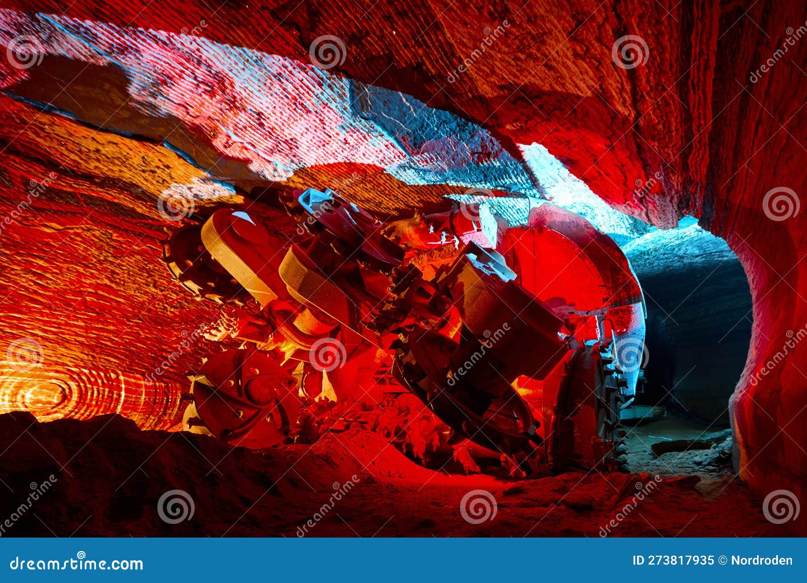 Mining Machine with Different Saws in Mineral Quarry Stock Image ...