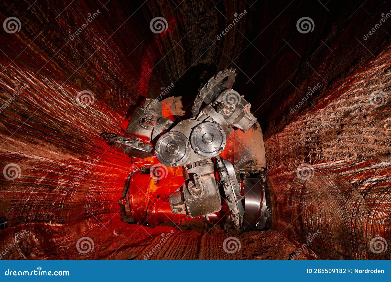 Mining Machine with Different Saws in Mineral Quarry Stock Photo ...