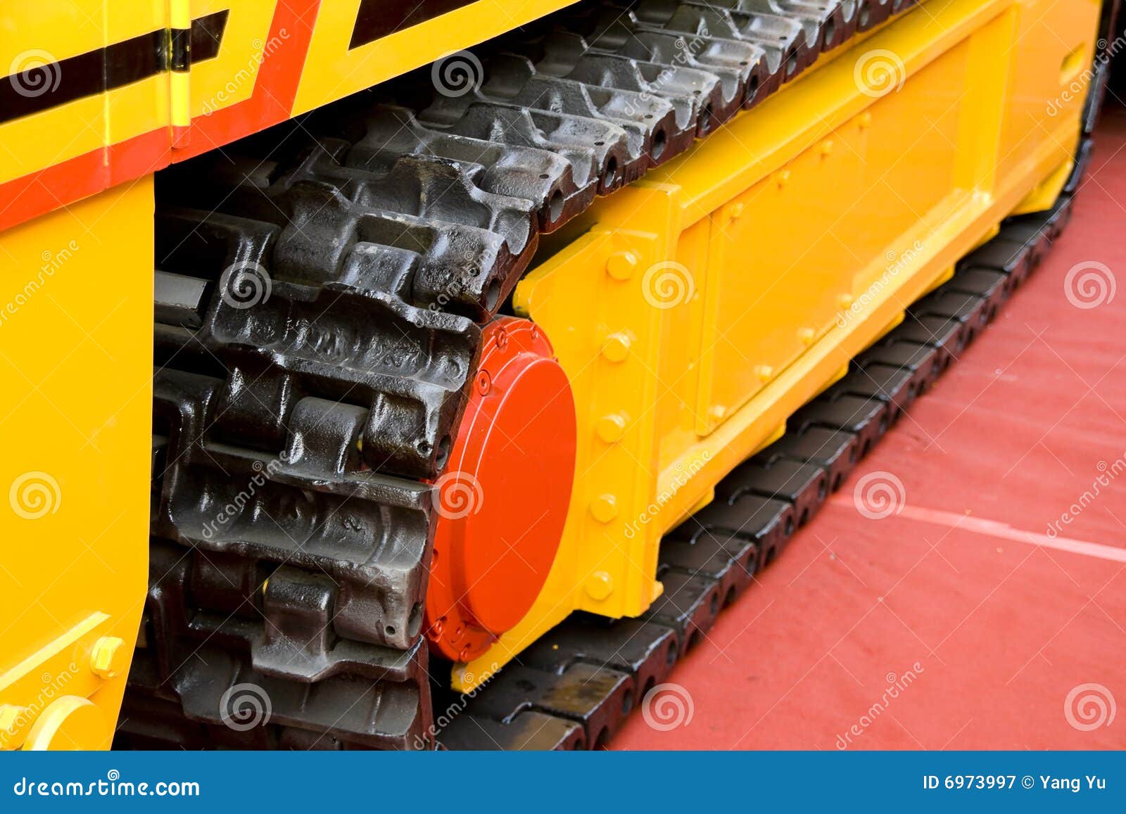 Mining machine track stock image. Image of construction - 6973997