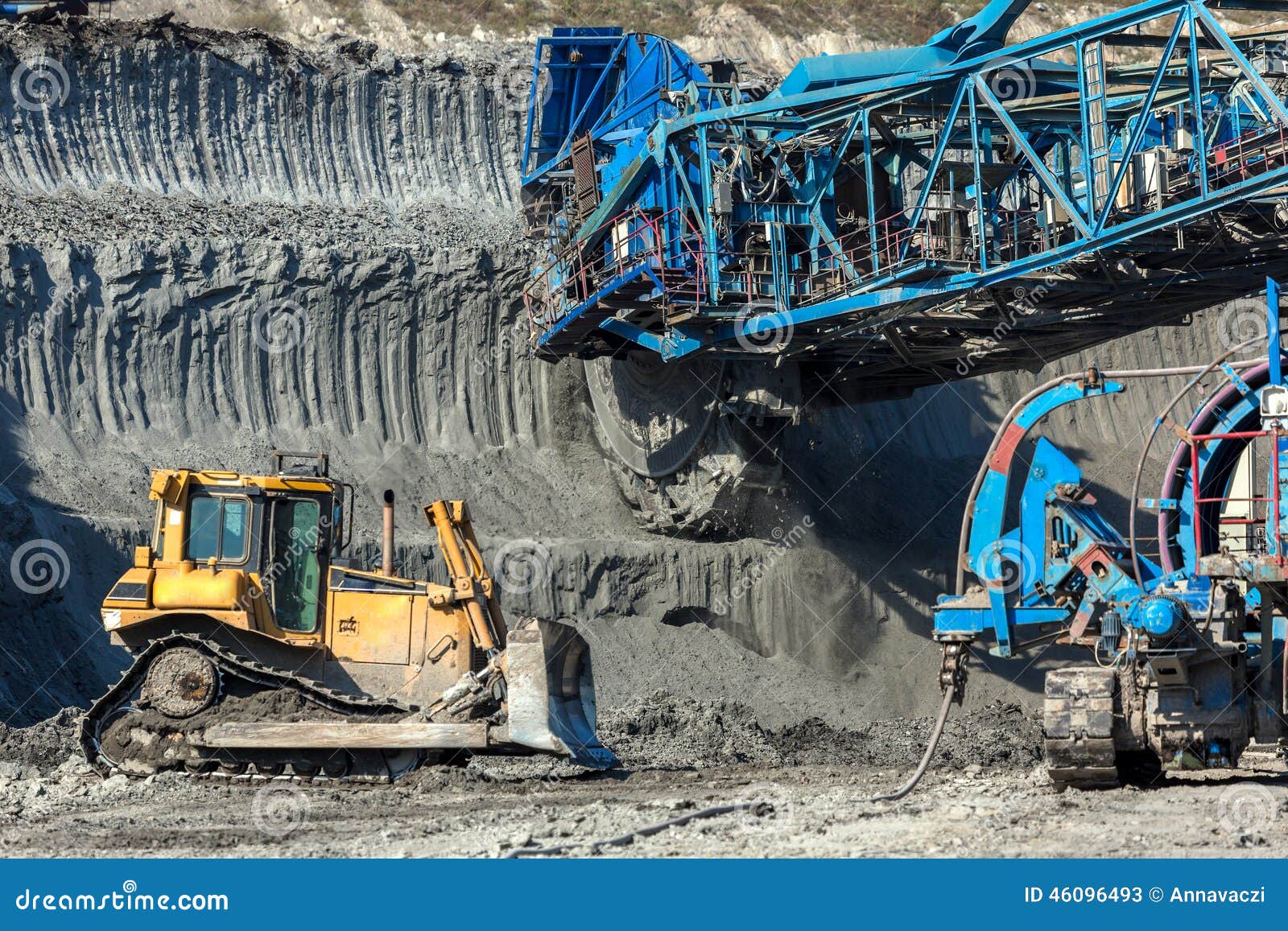 Mining Machinery in the Mine Stock Image - Image of loader, fuel: 46096493