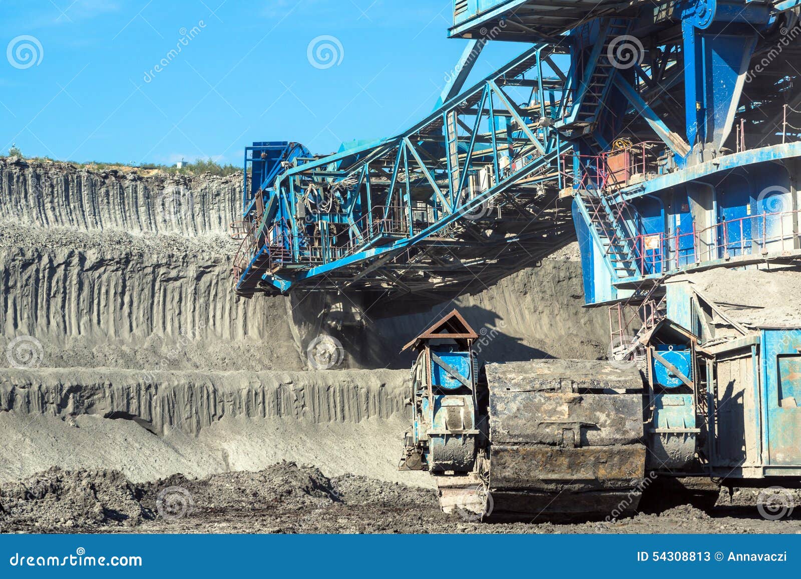 Mining Machinery in the Mine Stock Image - Image of coal, activity ...