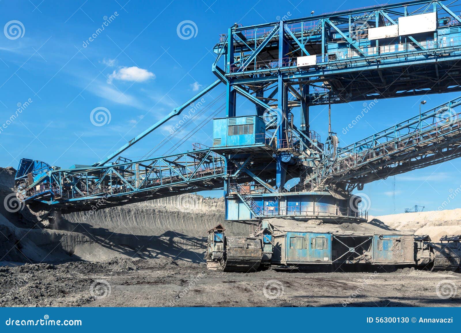 Mining Machinery in the Mine Stock Photo - Image of fuel, machinery ...