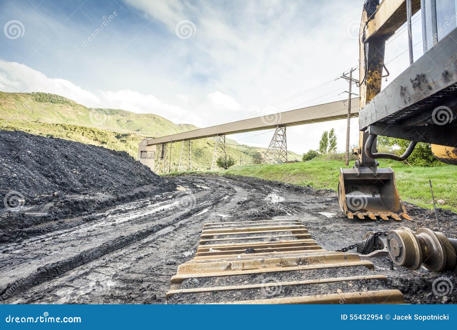 Mining Machines, Coal and Infrastructure Stock Photo - Image of ...