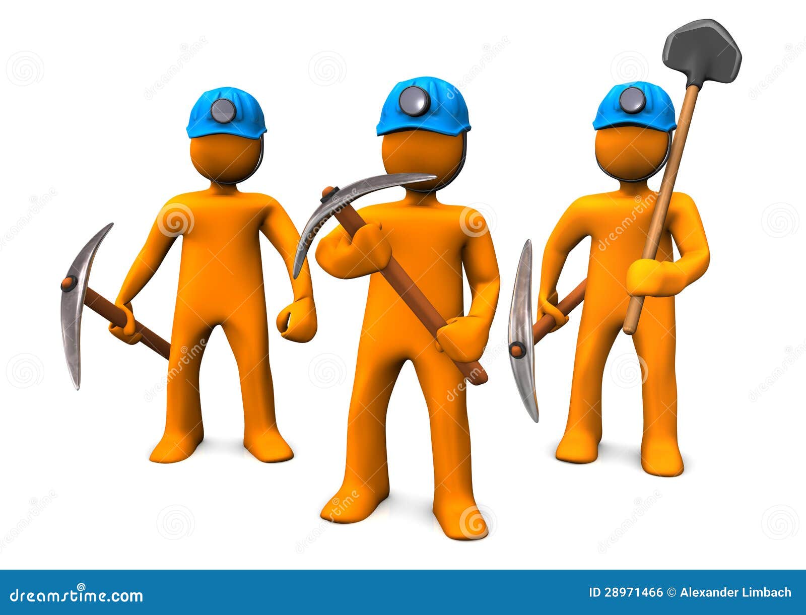 Mining Men stock illustration. Illustration of headlamp - 28971466