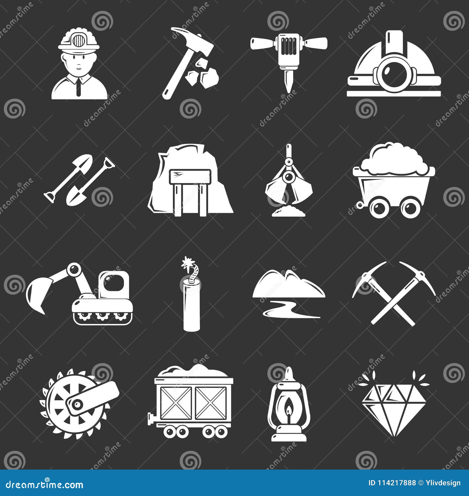 Mining Minerals Business Icons Set Grey Vector Stock Vector ... Mining Minerals Business Icons Set Grey Vector Stock Vector ...