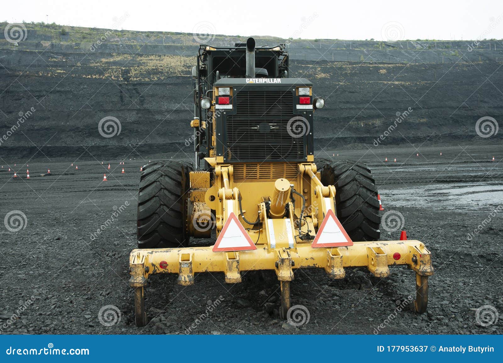 Mining, Special Equipment for Working in a Quarry, Grader Editorial ...
