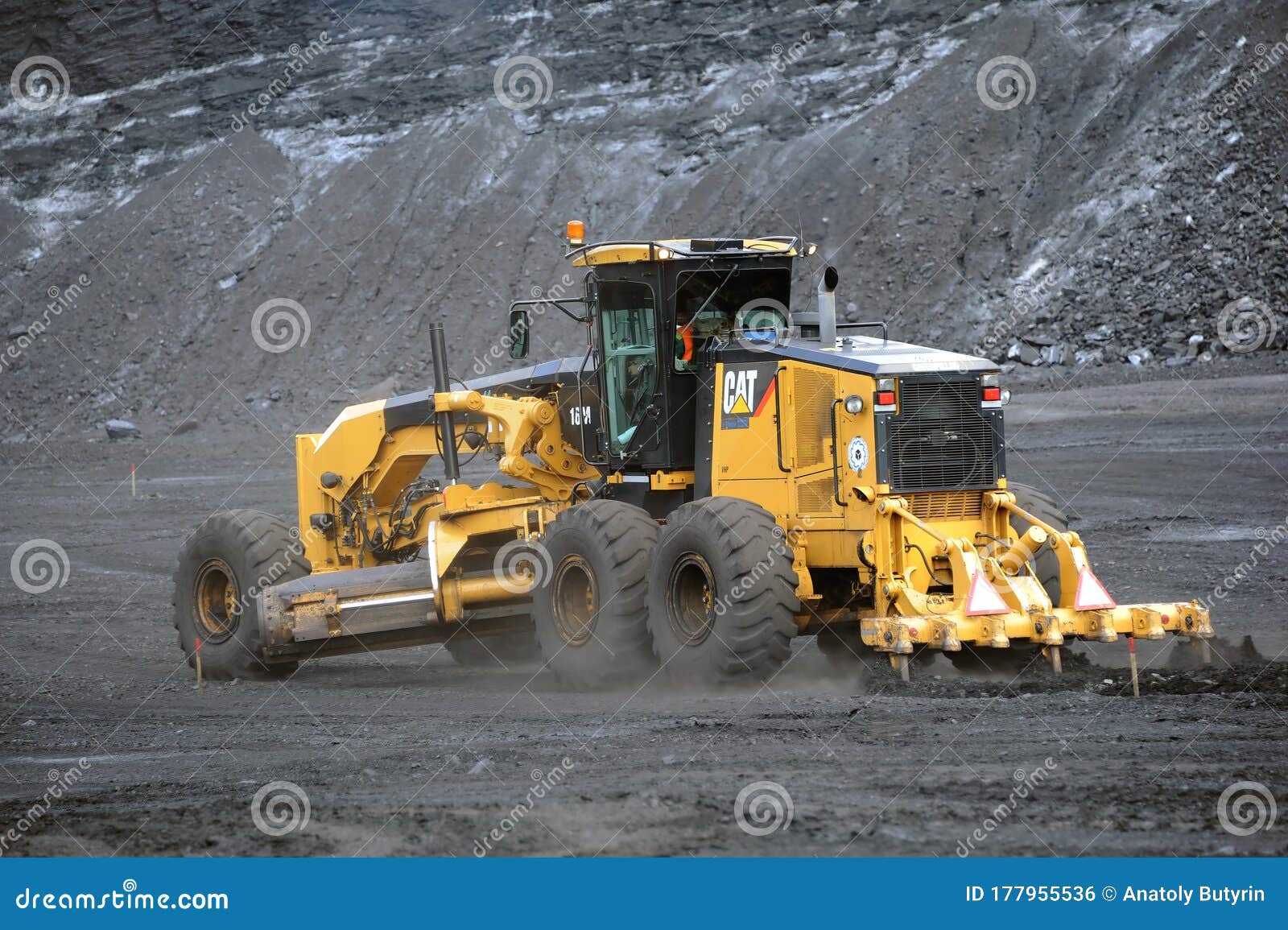 Mining, Special Equipment for Working in a Quarry, Grader Editorial ...