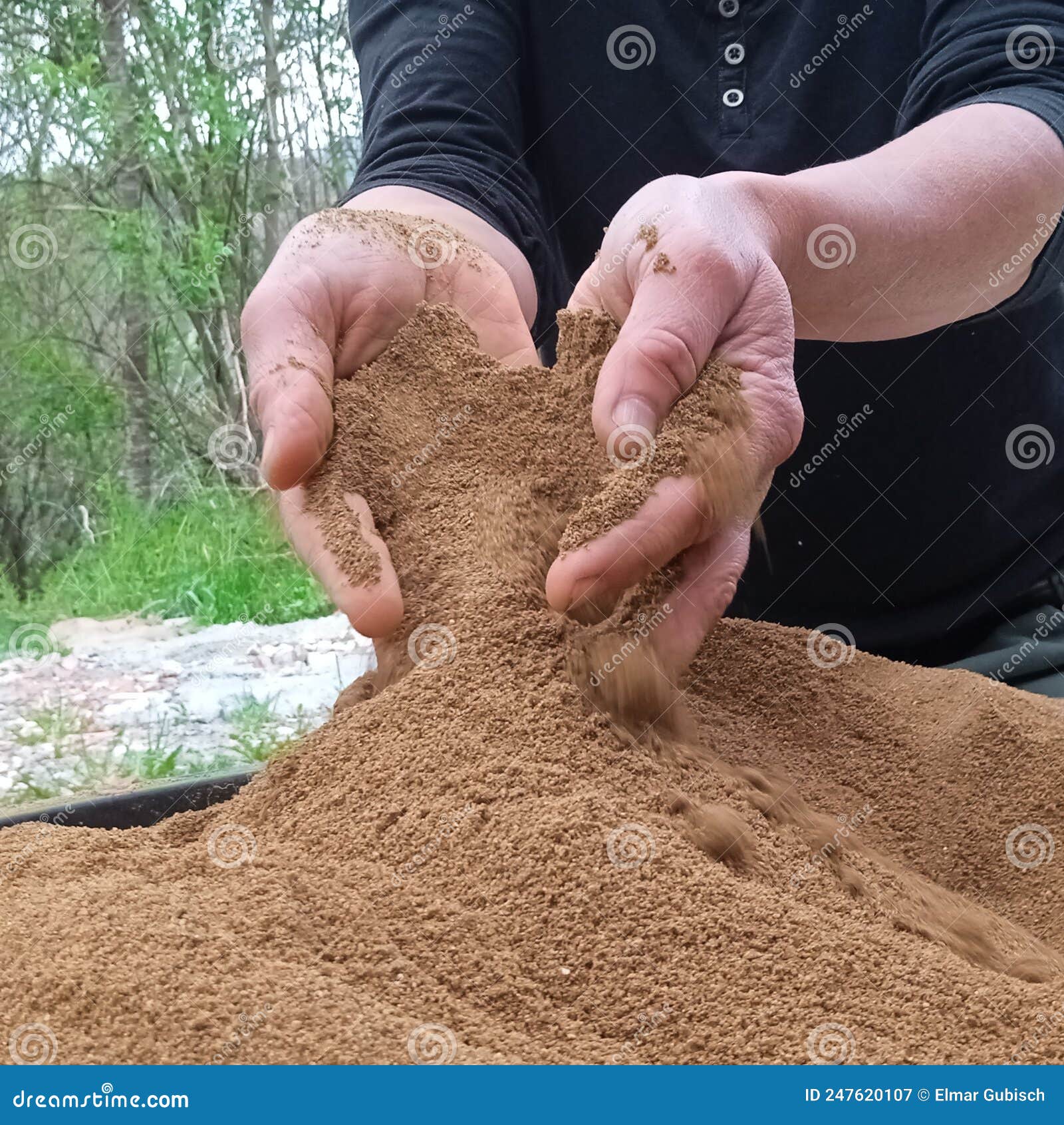 Mining of the Natural Resource Sand Stock Image - Image of nation ...