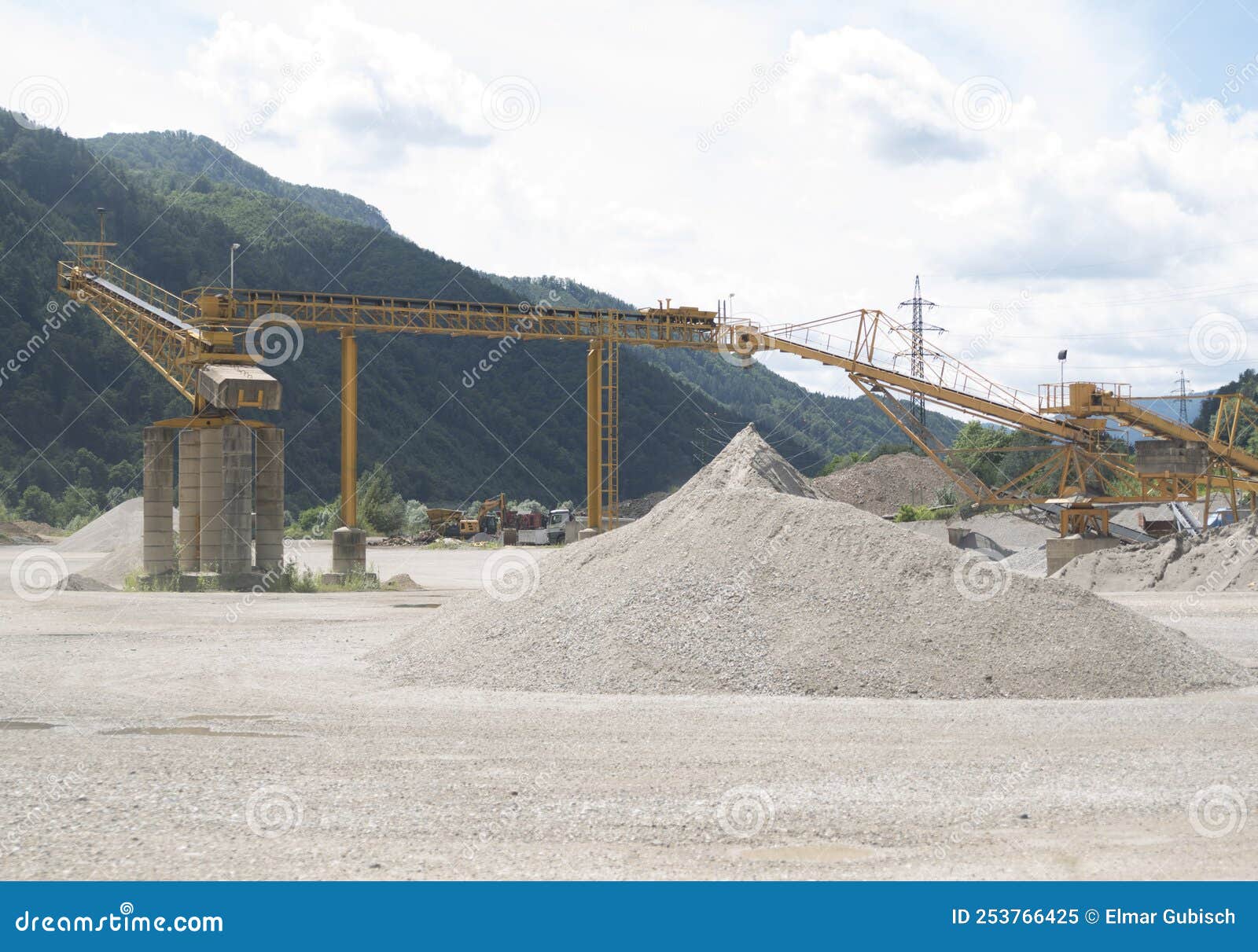 Mining of the Natural Resource Sand Stock Image - Image of country ...