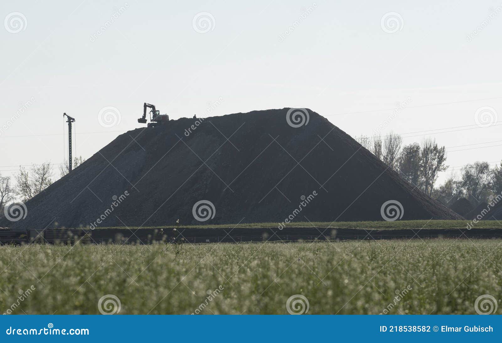 Mining of the Natural Resource Sand Stock Photo - Image of ...