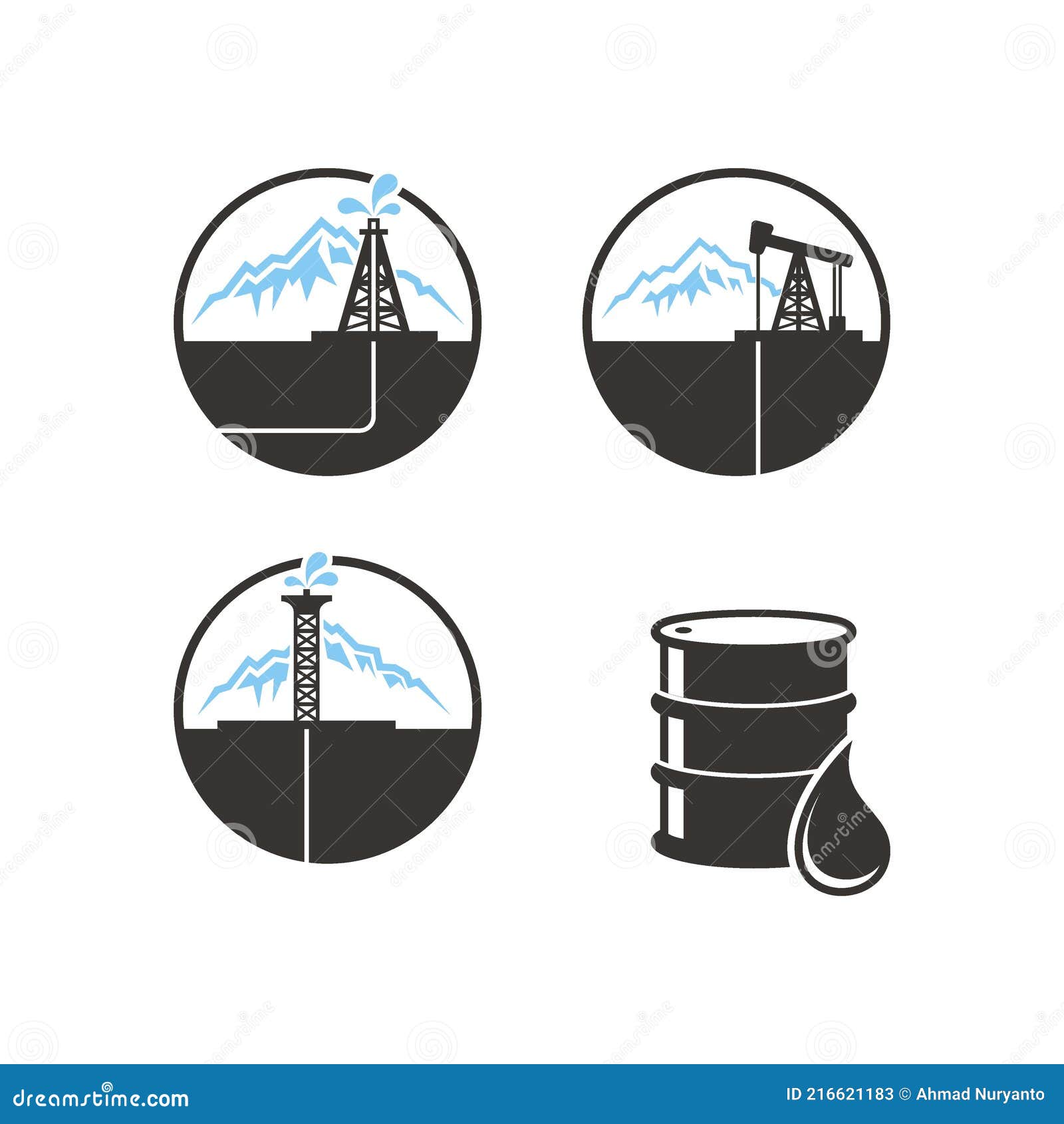 Mining oil collections stock vector. Illustration of exploration ...