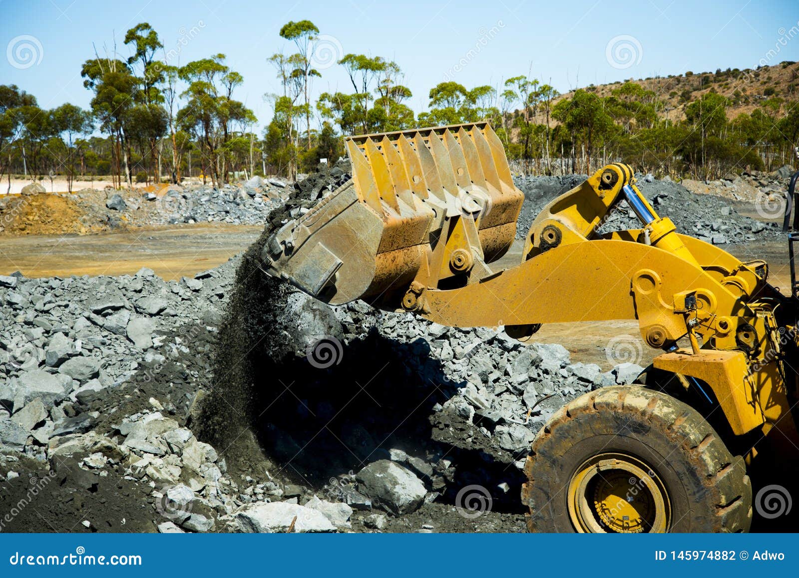 Mining Ore Load stock photo. Image of loader, construction - 145974882