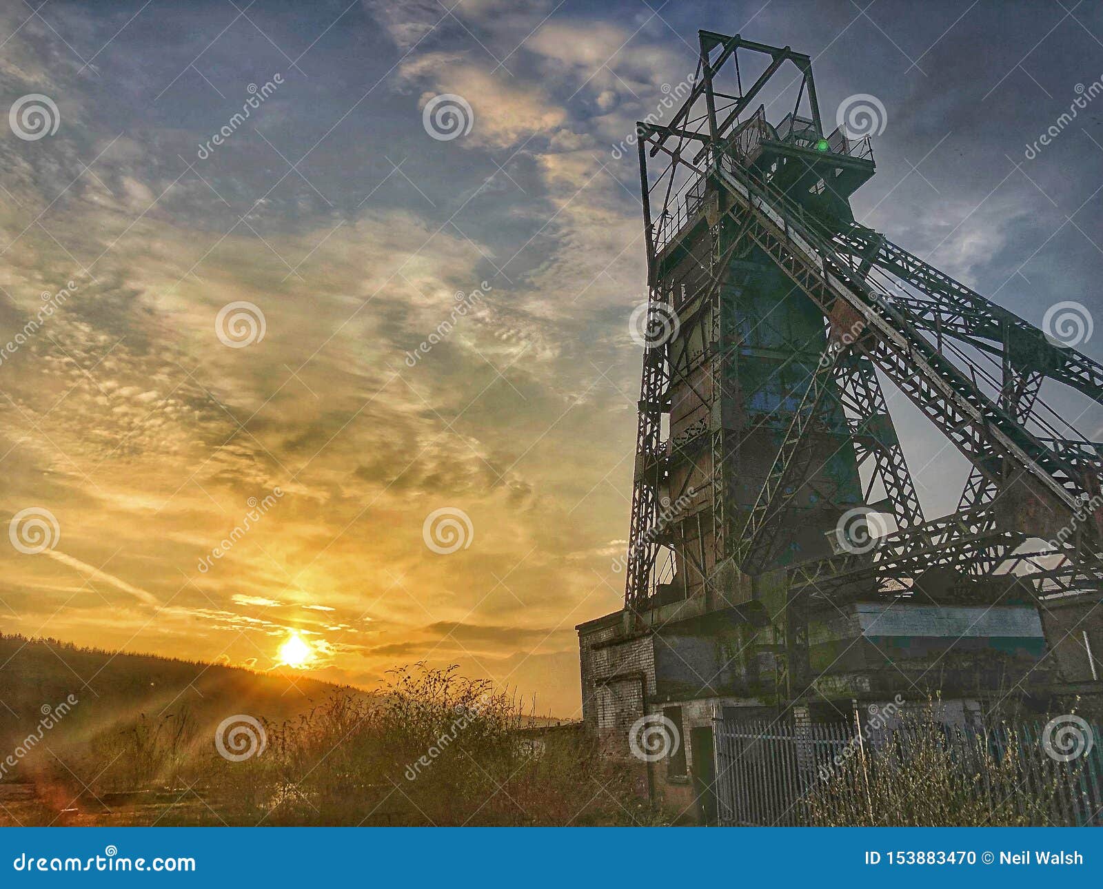 Mining Past stock photo. Image of history, sunset, mining - 153883470