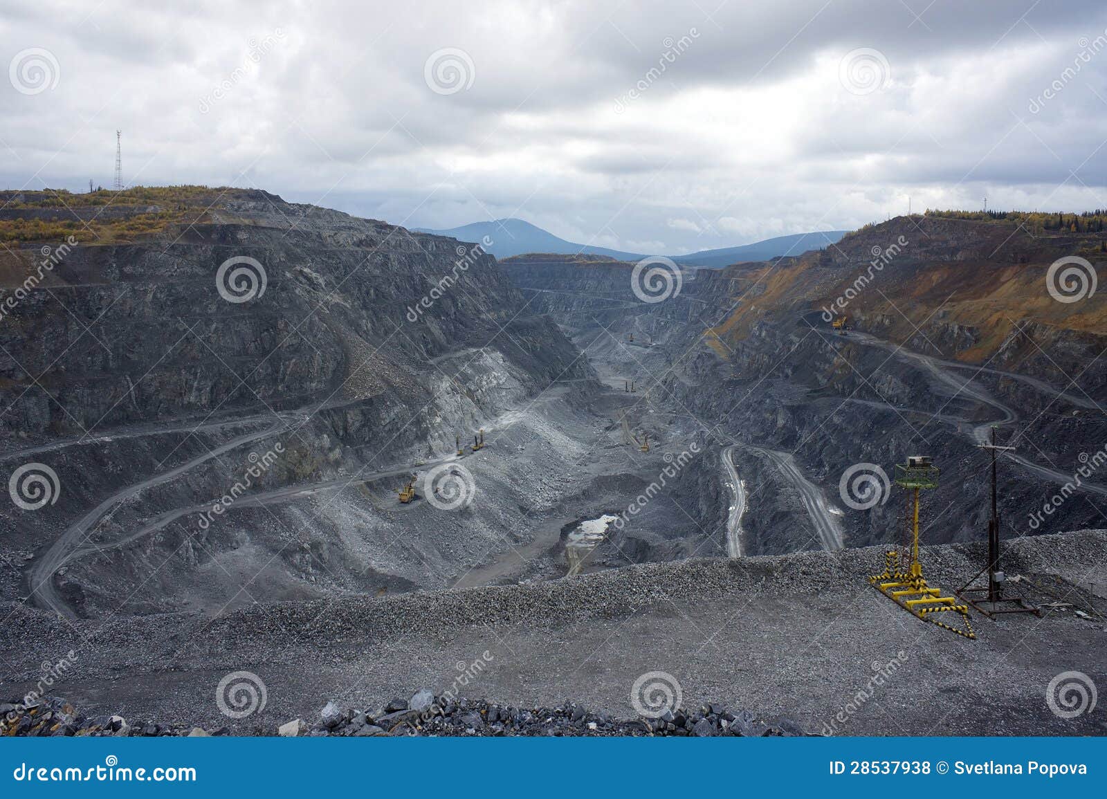 Mining pit stock photo. Image of minerals, excavator - 28537938