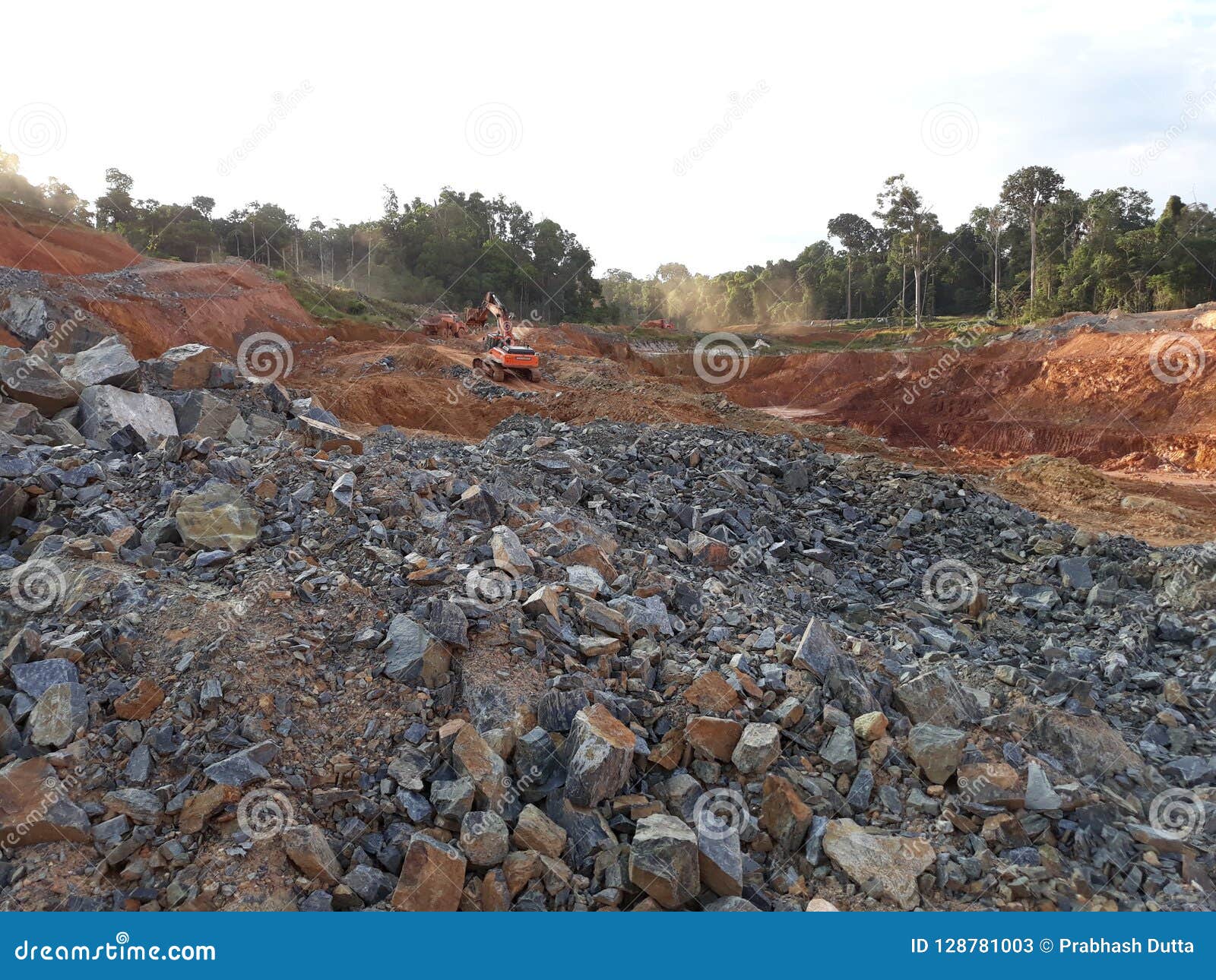 Mining place editorial stock photo. Image of forrest - 128781003