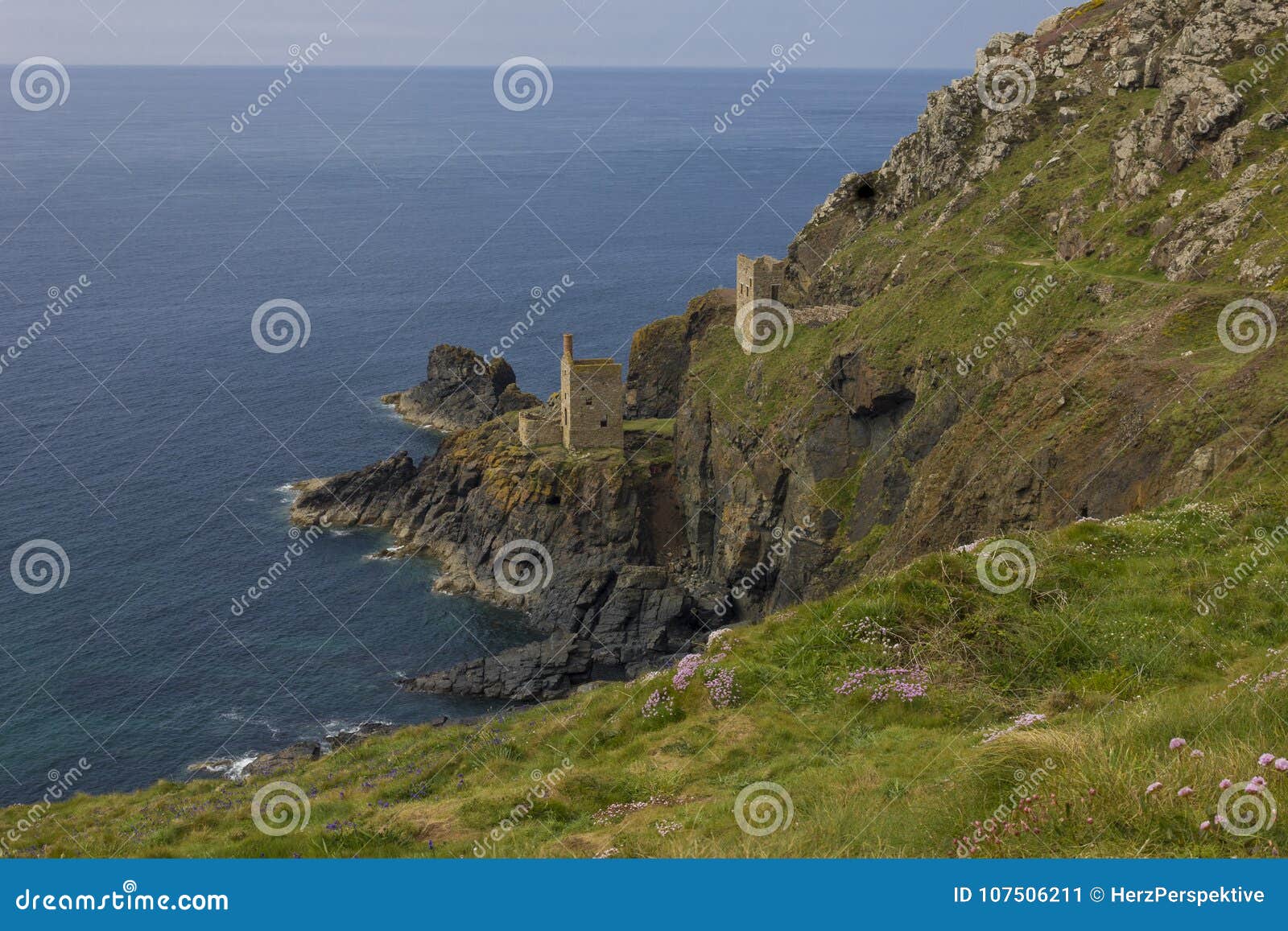 Mining of Poldark stock image. Image of landscape, england - 107506211