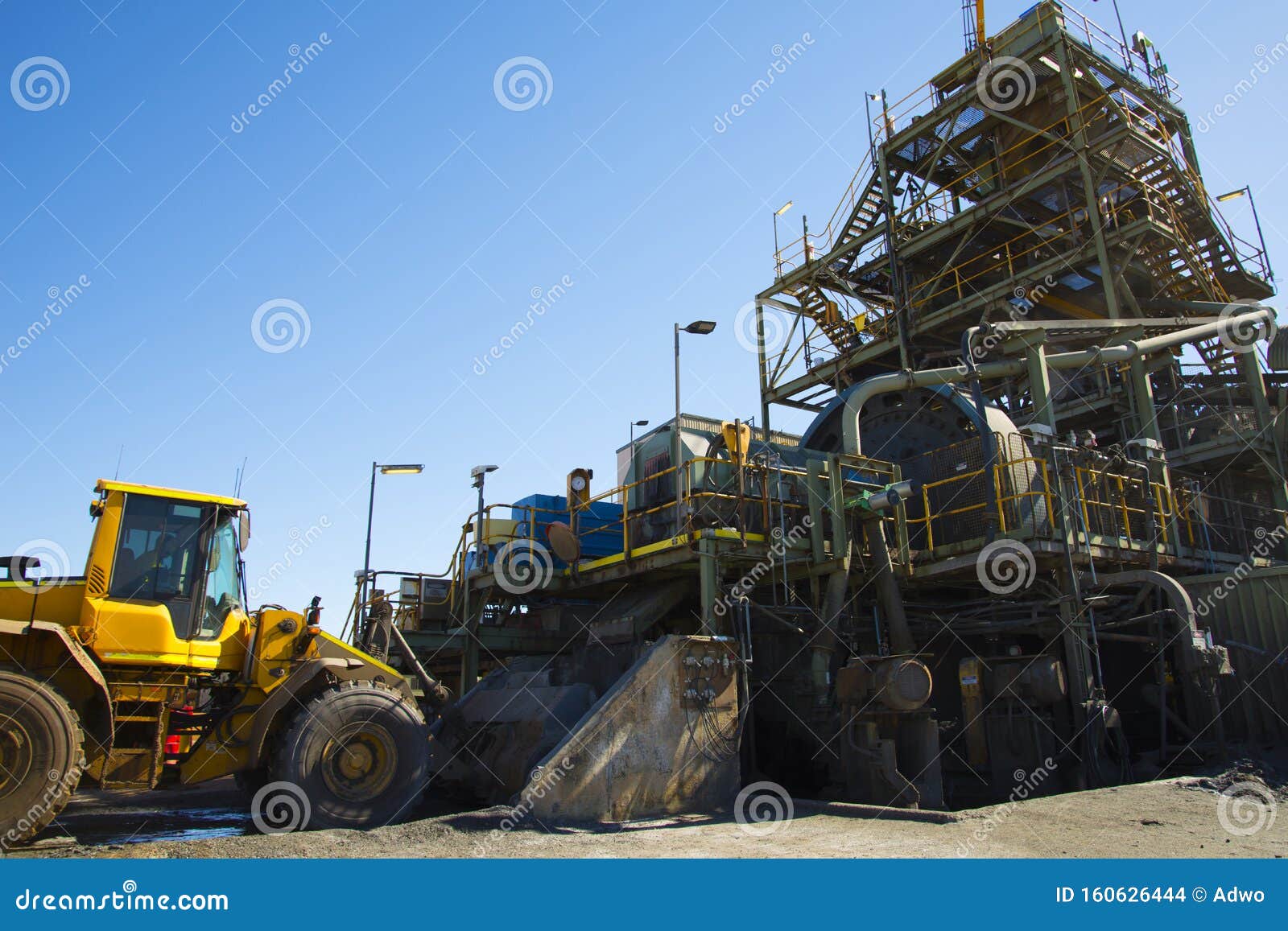 Mining Process Plant stock photo. Image of western, manufacturing ...