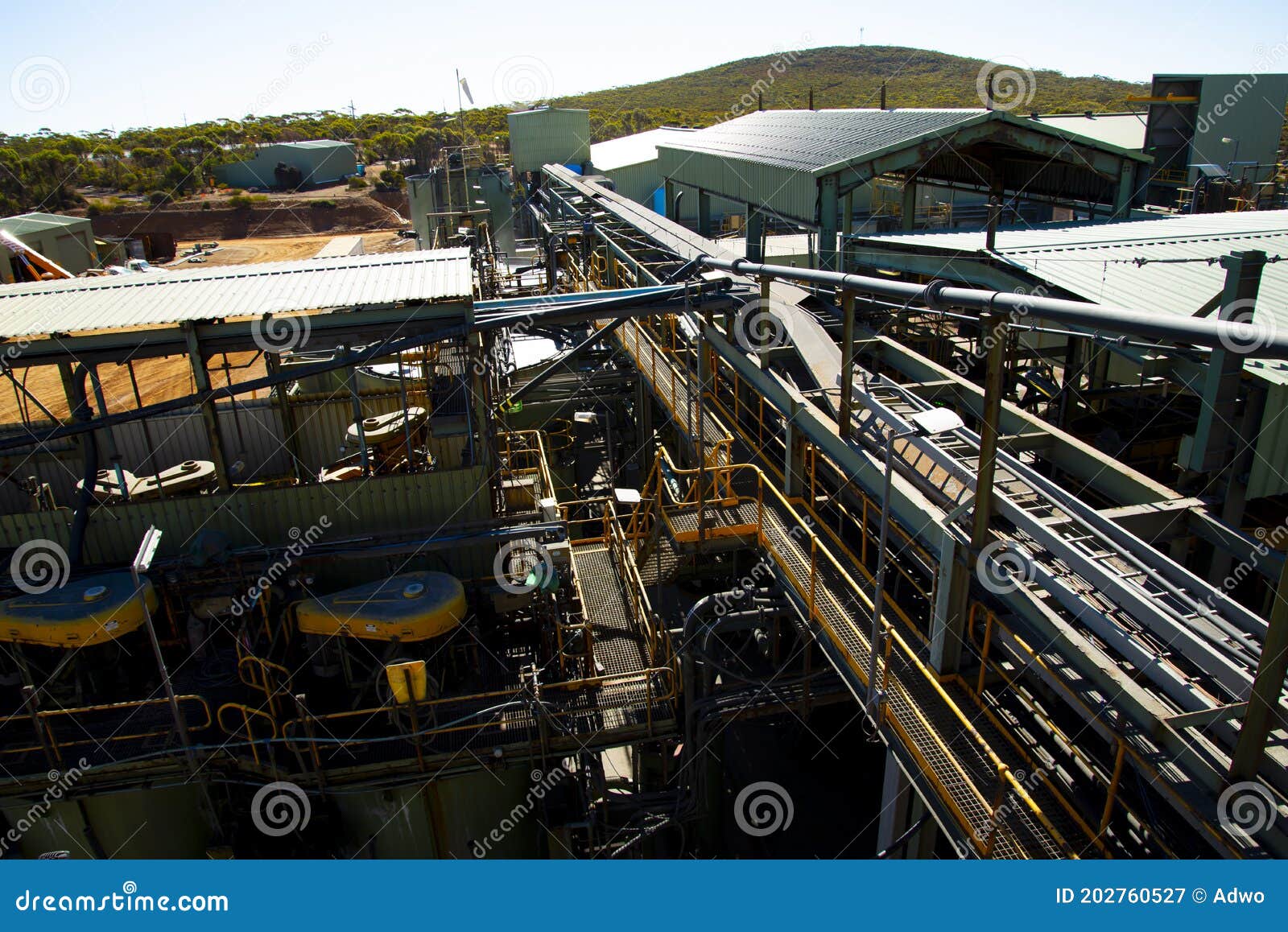 Mining Process Plant stock image. Image of concentrate - 202760527