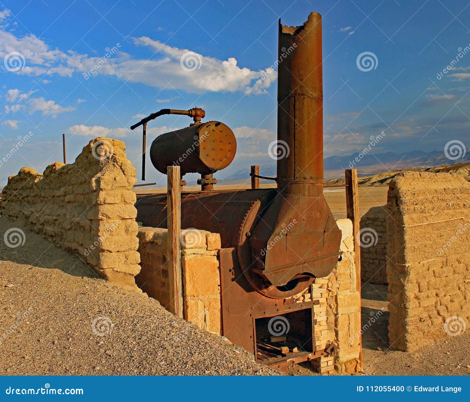 Mining Processing Equipment in Death Valley Stock Photo - Image of ...