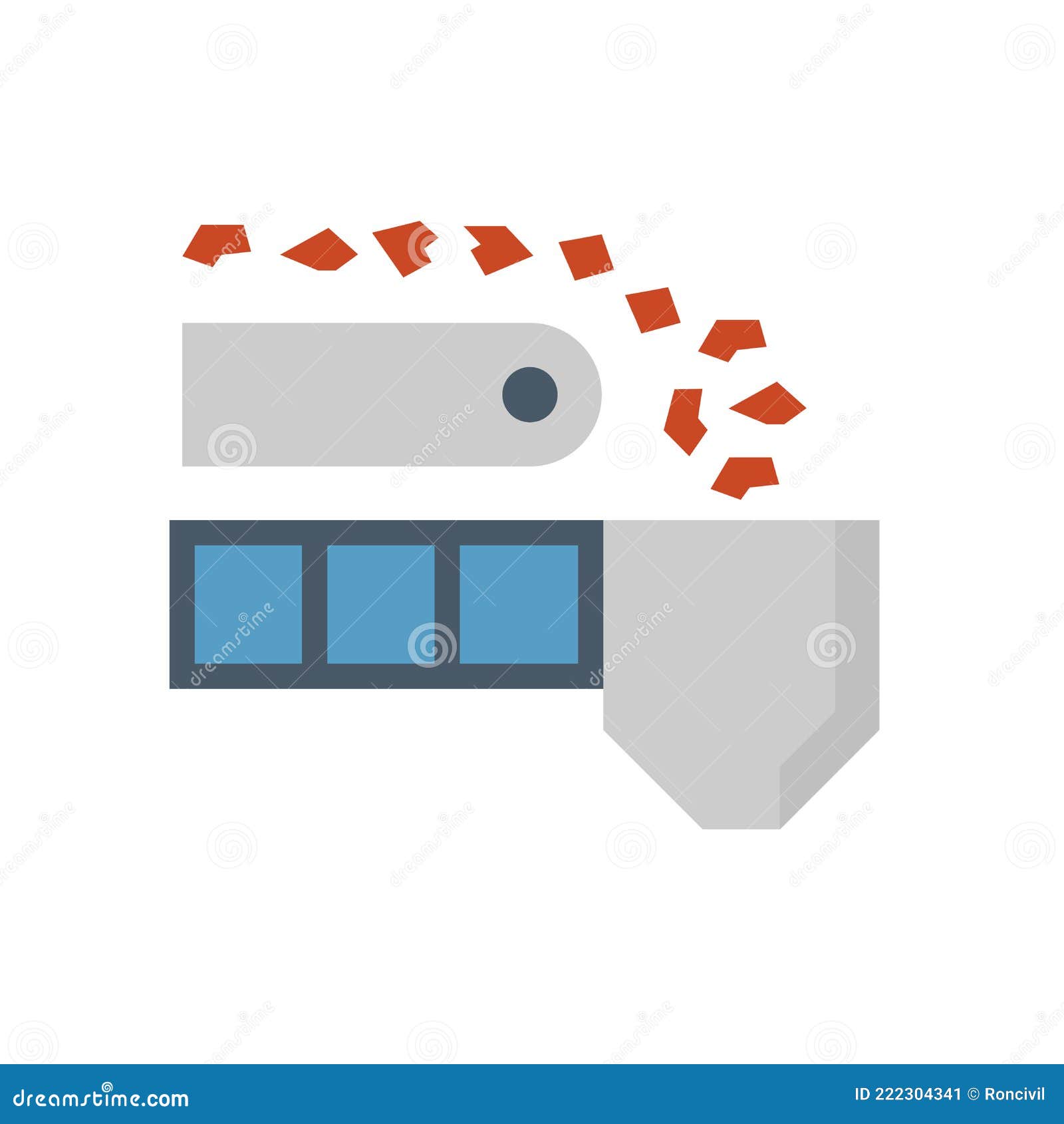 Mining Processing Industry Vector Icon Design. Stock Vector ...