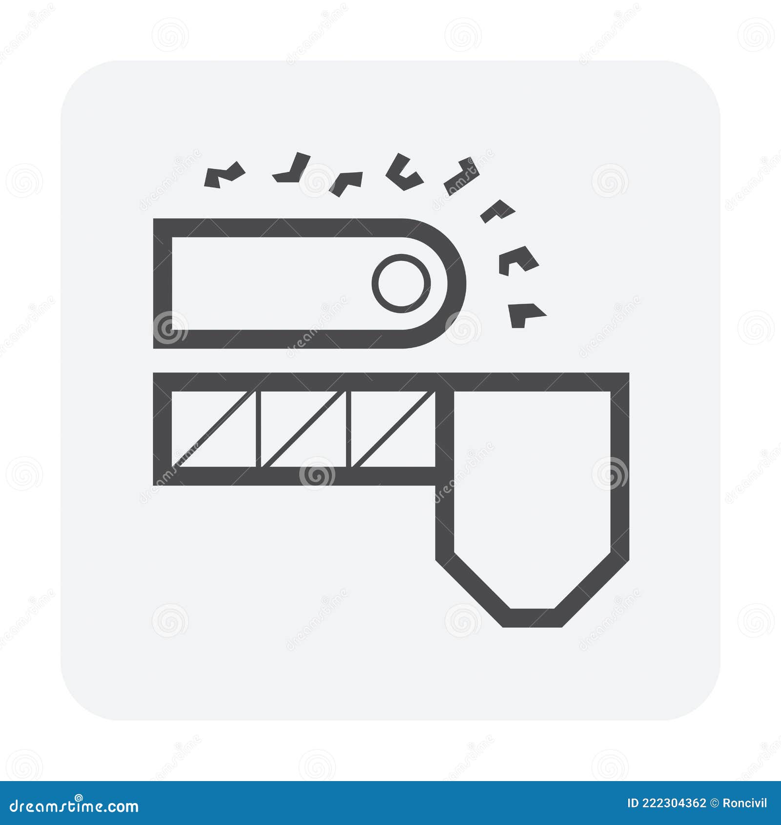 Mining Processing Industry Vector Icon Design. Stock Vector ...