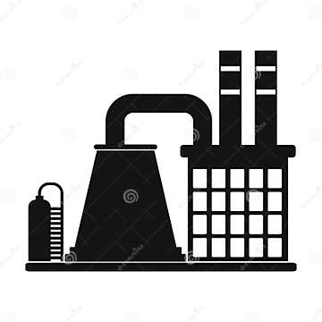 Mining Processing Plant Icon Stock Vector - Illustration of chemical ...