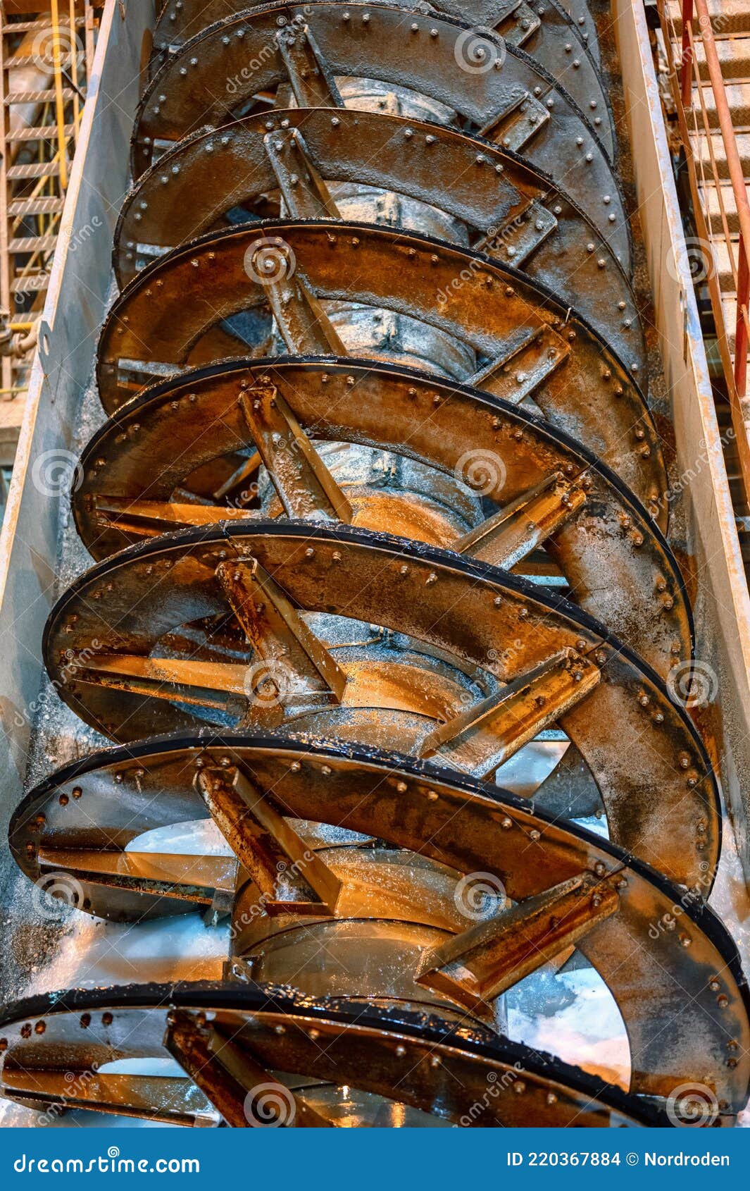Mining and Processing Plant. Wet Sand Grading Process Stock Photo ...