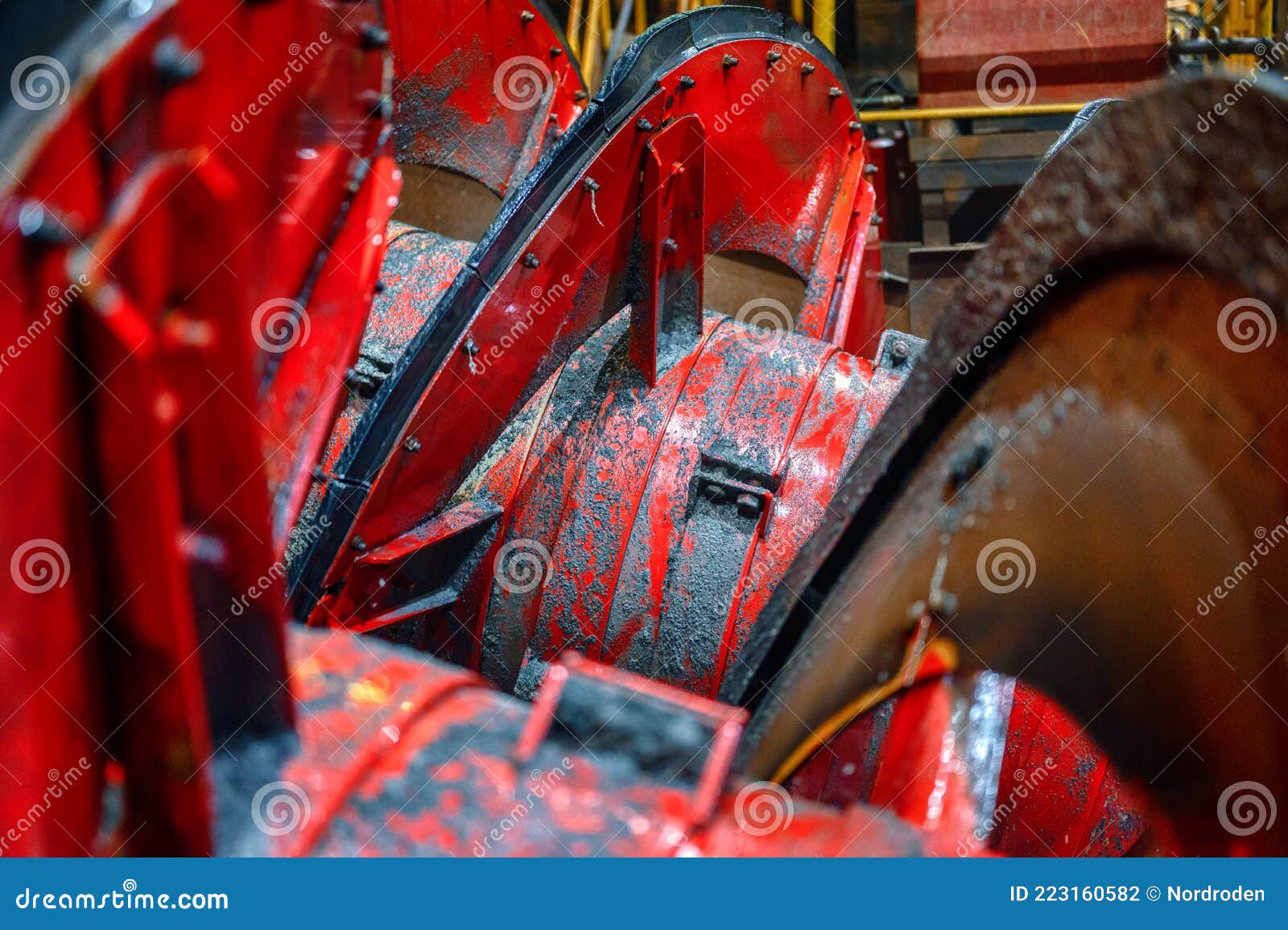 Mining and Processing Plant. Wet Sand Grading Process Stock Photo ...