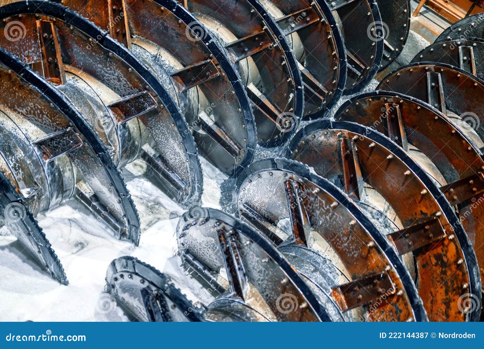 Mining and Processing Plant. Wet Sand Grading Process Stock Image ...