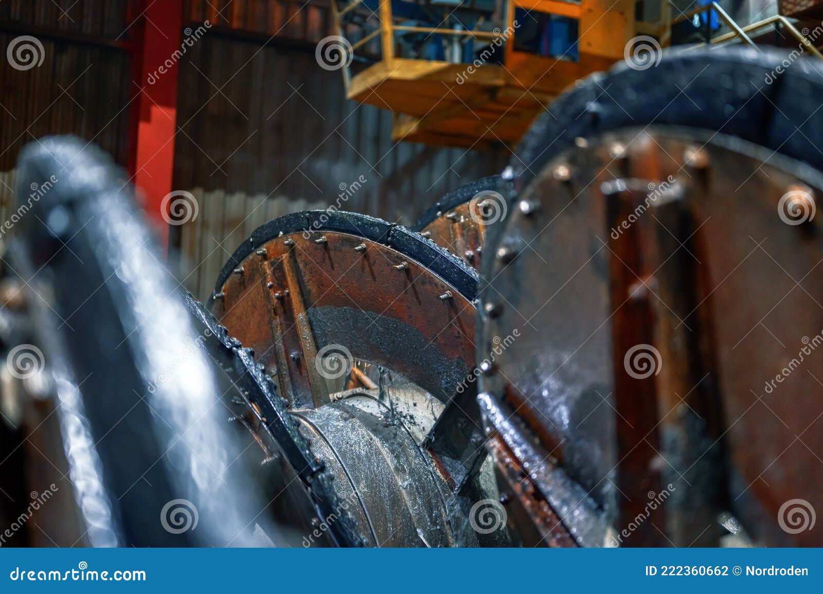 Mining and Processing Plant. Wet Sand Grading Process Stock Photo ...