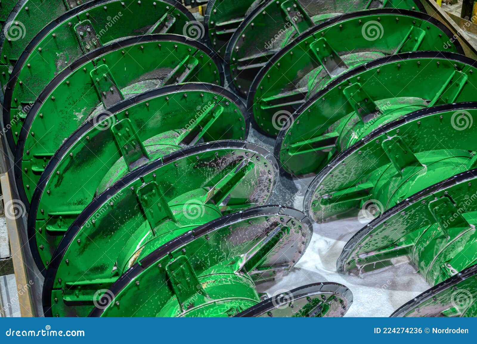 Mining and Processing Plant. Wet Sand Grading Process Stock Photo ...