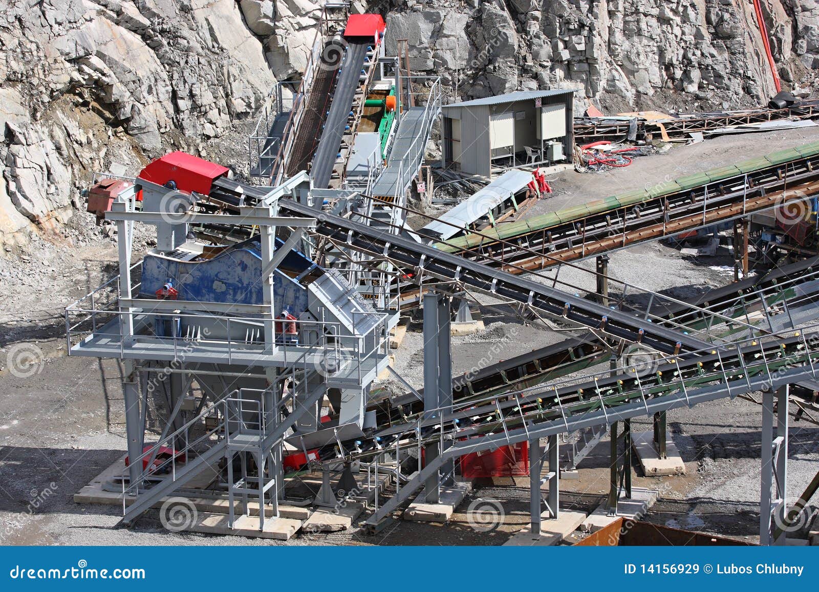 Mining in the quarry stock image. Image of excavator - 14156929