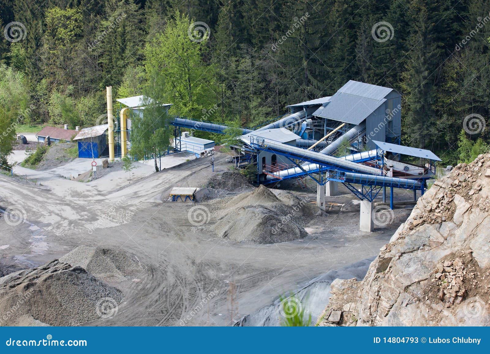 Mining in the quarry stock image. Image of machinery - 14804793